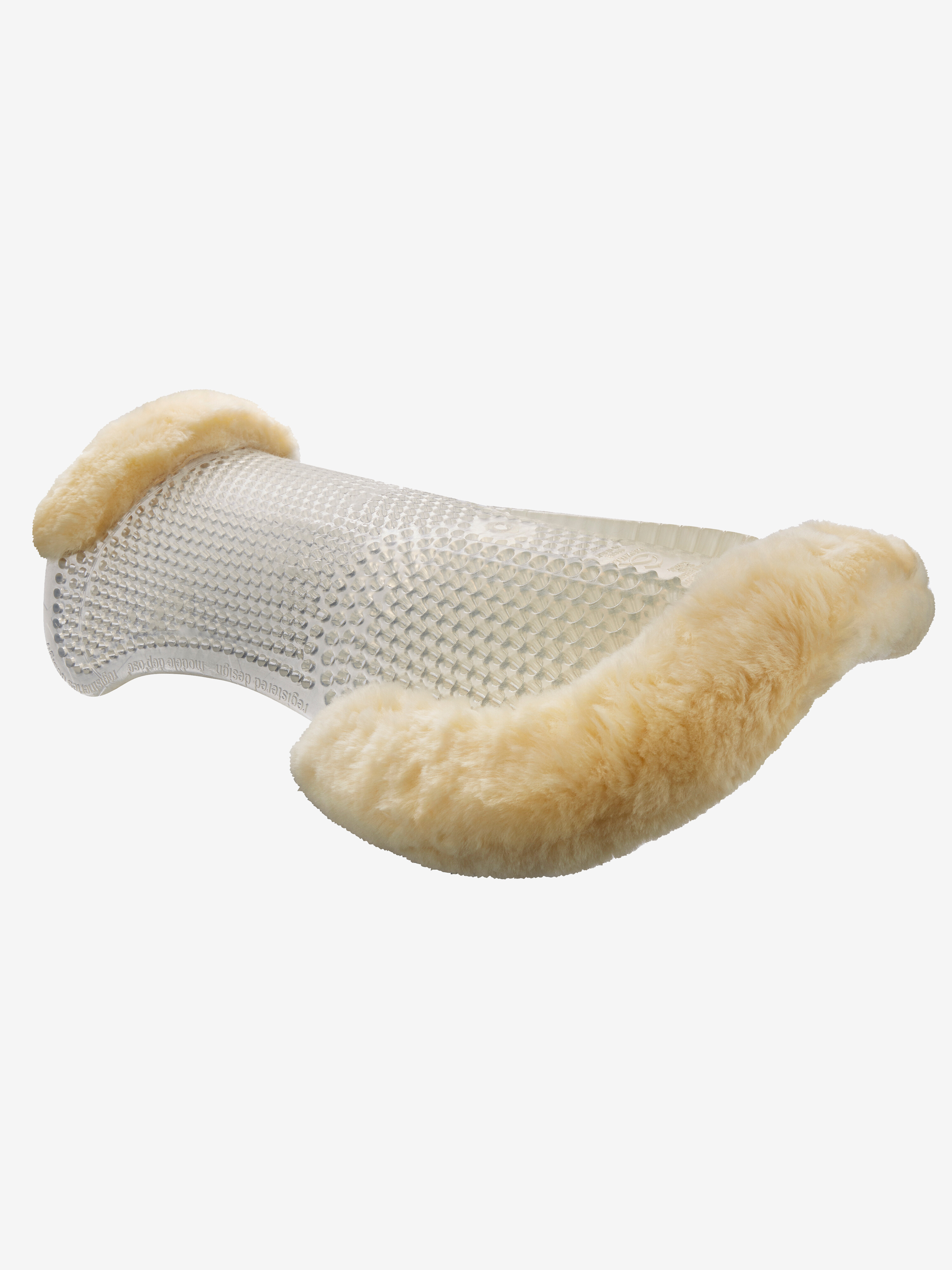 Gel Lambskin Half Pad Rear Riser Natural Saddle Pads