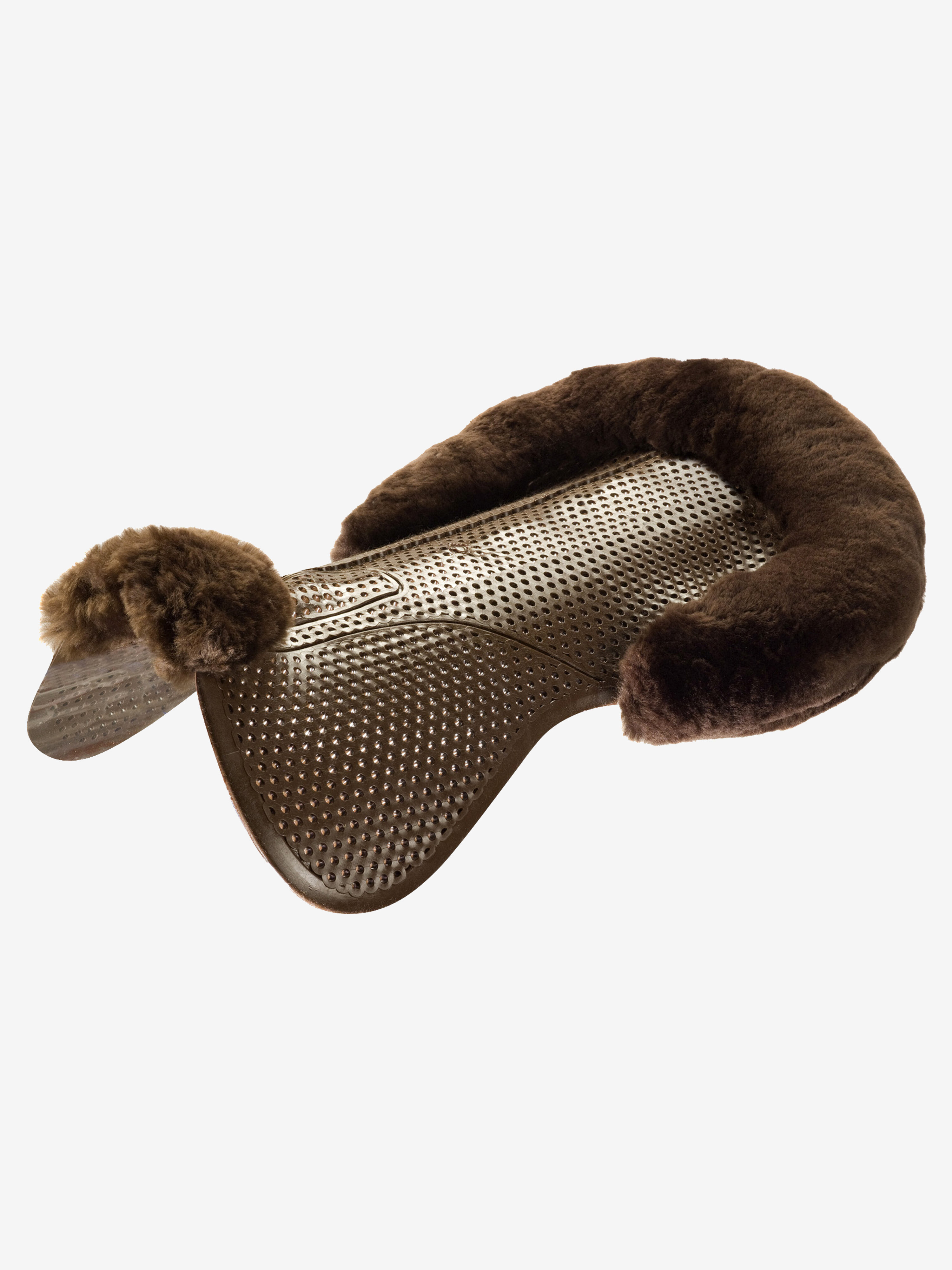 Just Gel Lambskin Half Pad Brown Saddle Pads