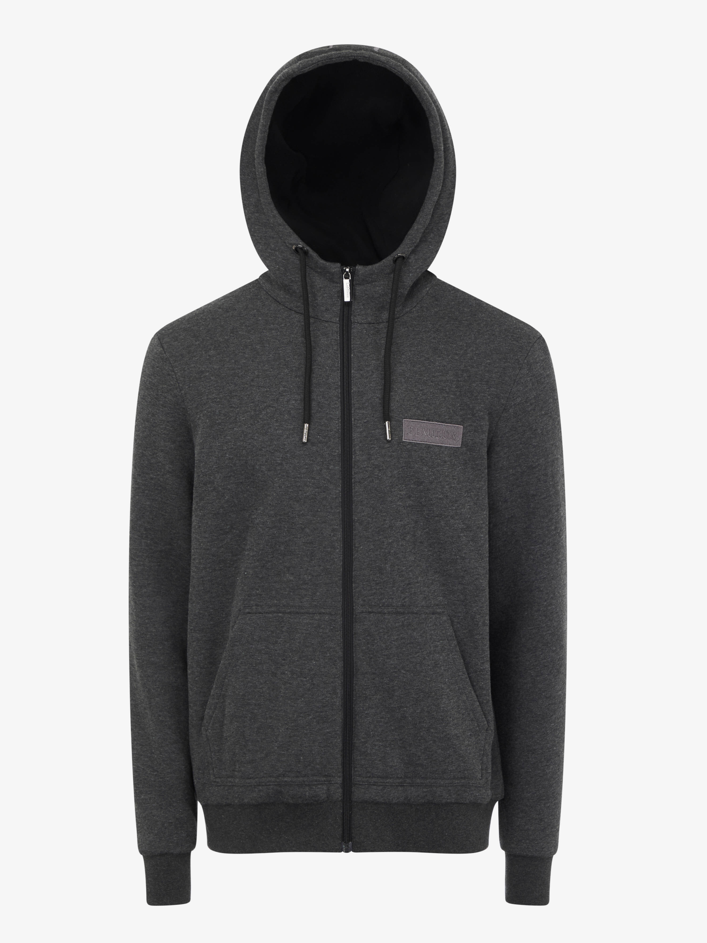 Mens Zip Through Hoodie Graphite Outlet