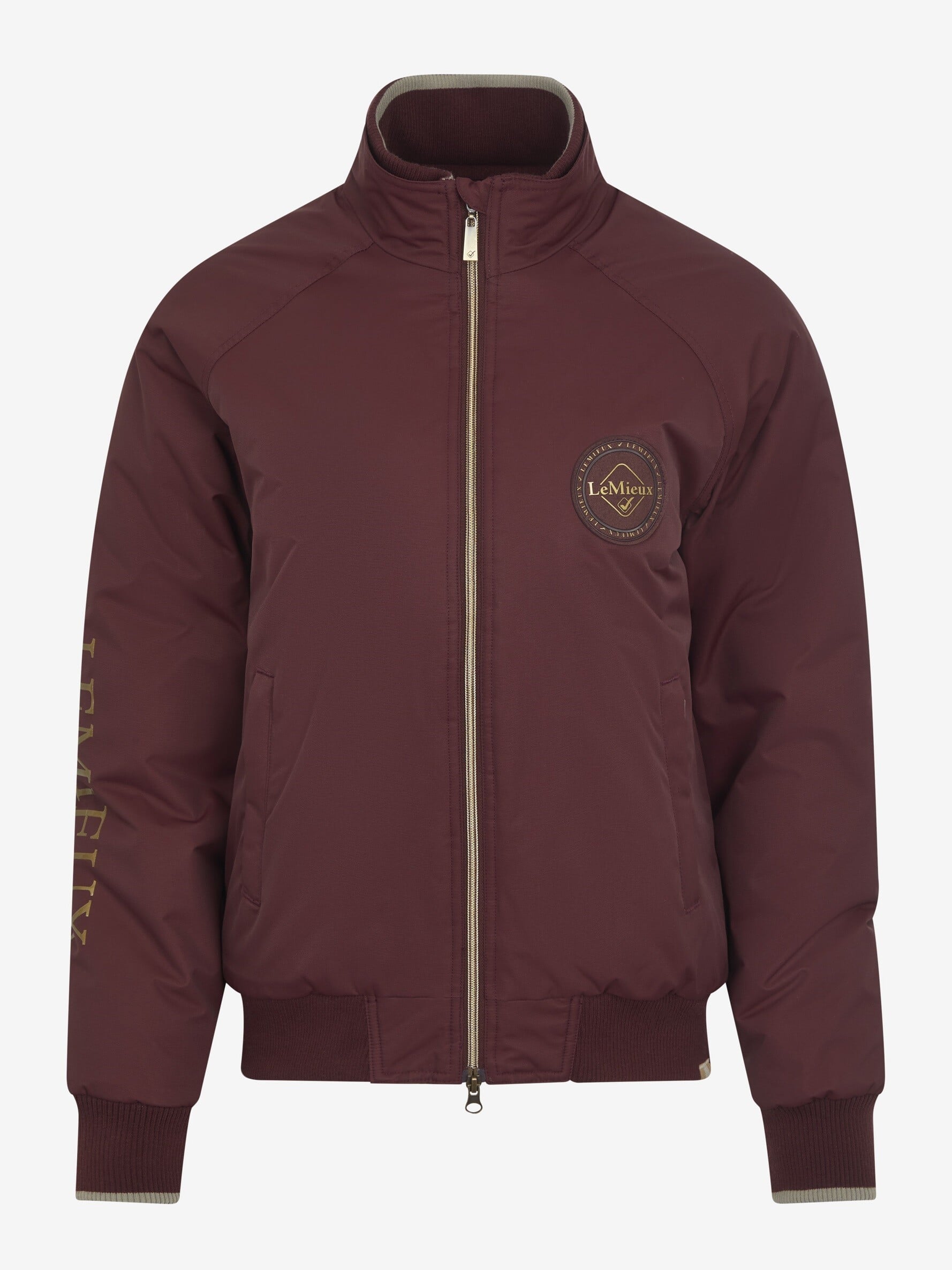 Elite Crew Jacket Burgundy Clothing