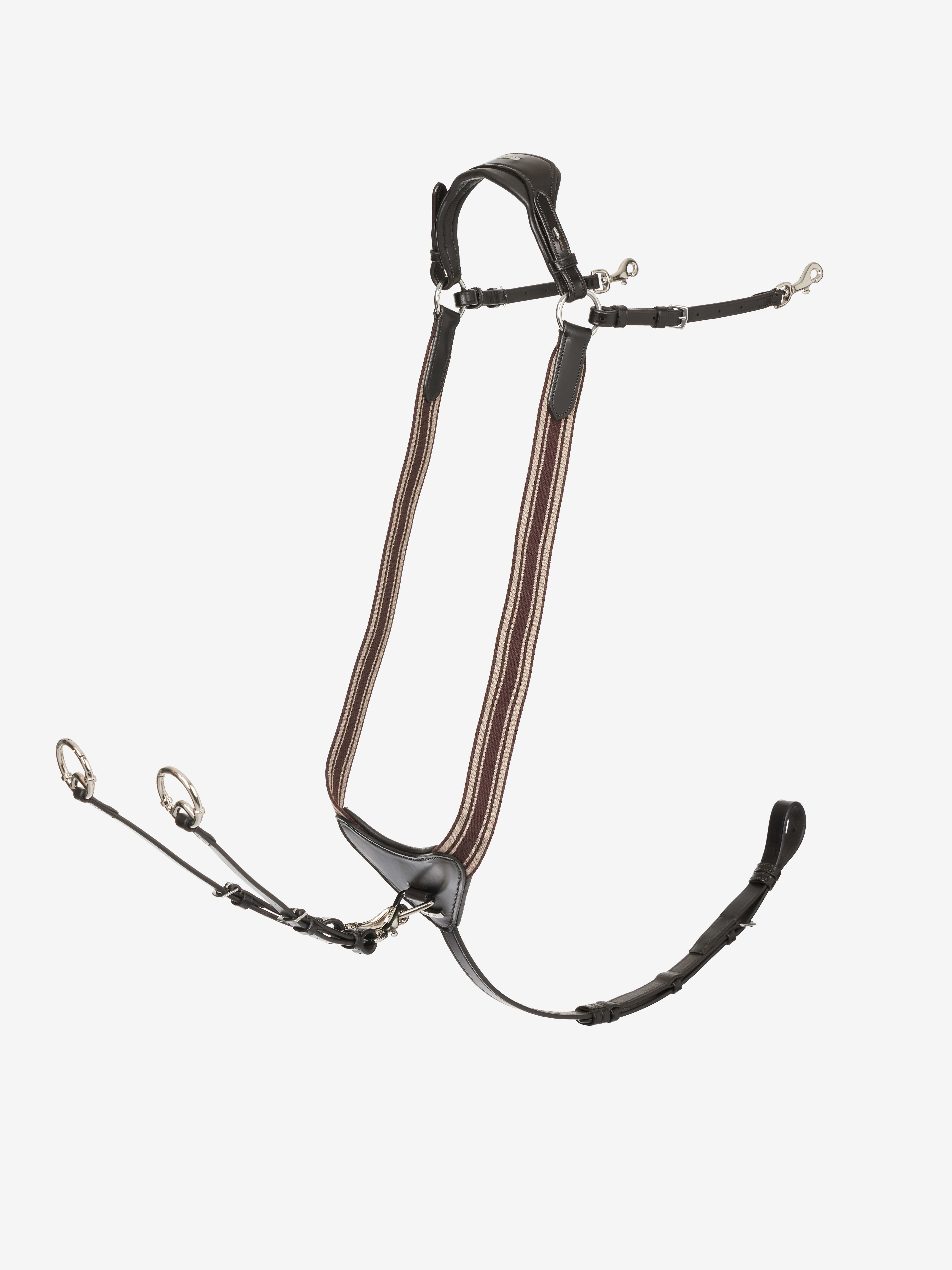 Arika Elasticated Breastplate Havana/Silver