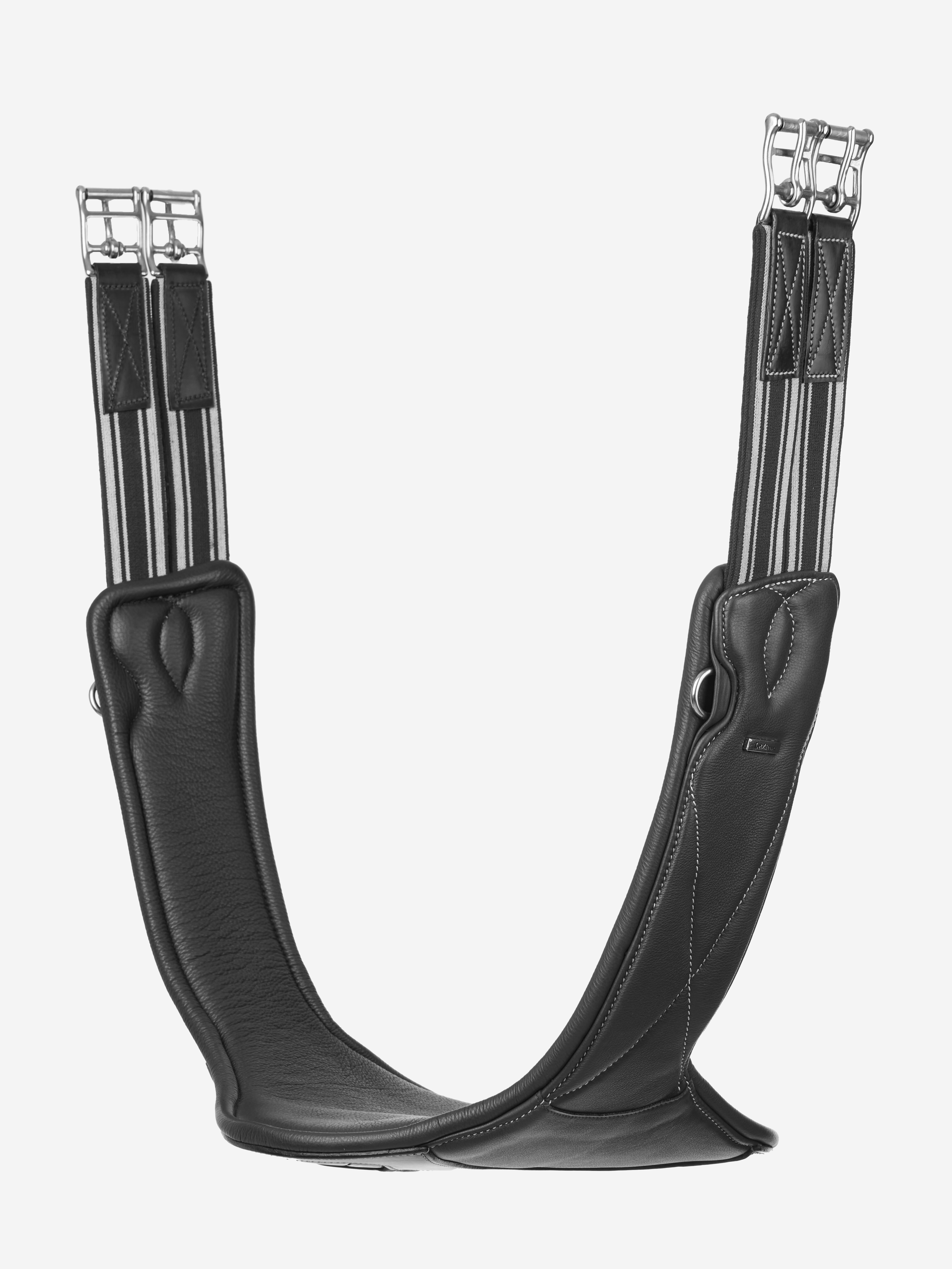 Arika Contoured Long Stud Girth Black Horse