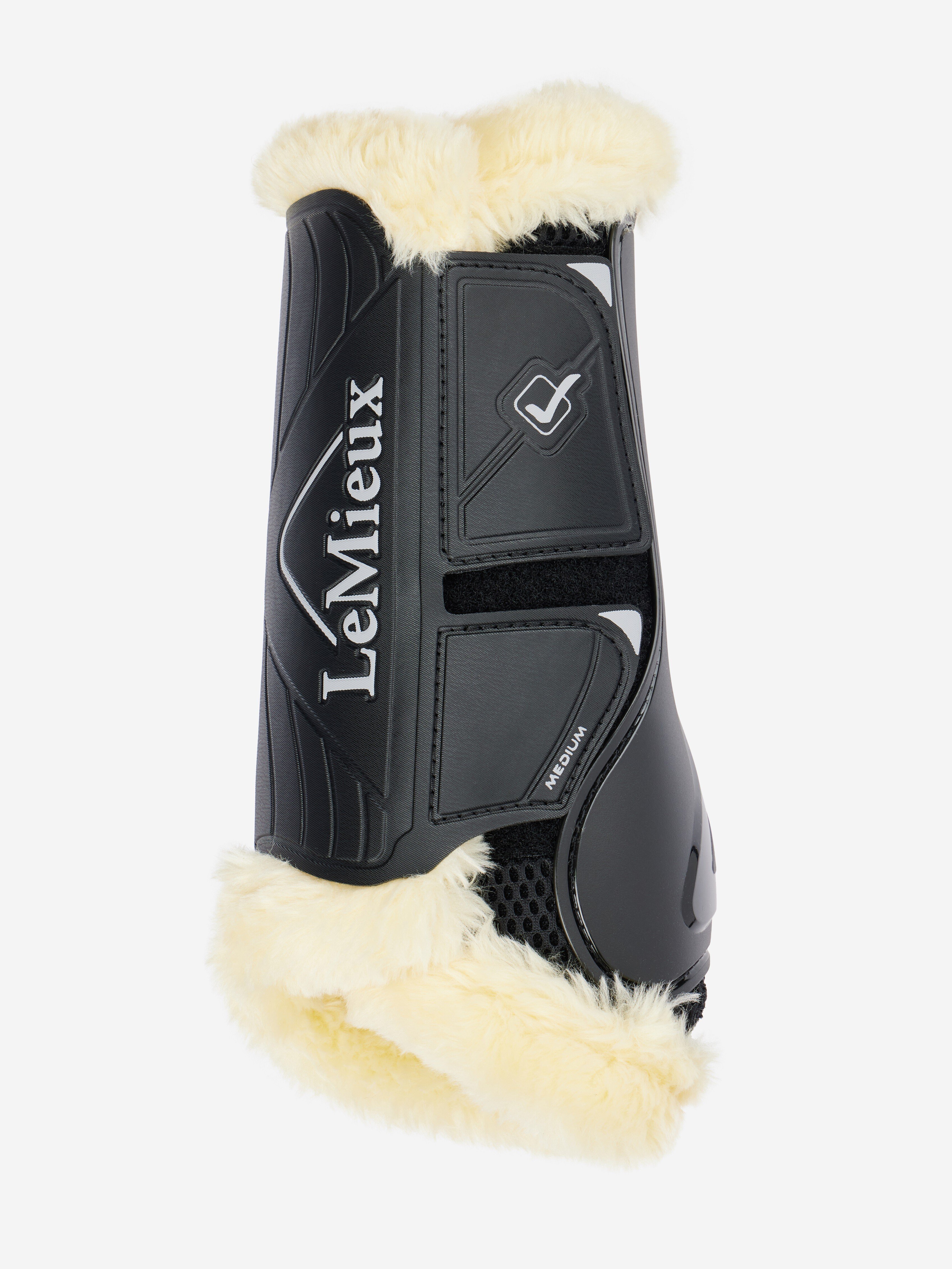 Motionflex Dressage Boot with Fleece Edge Black/Natural Spring Sale