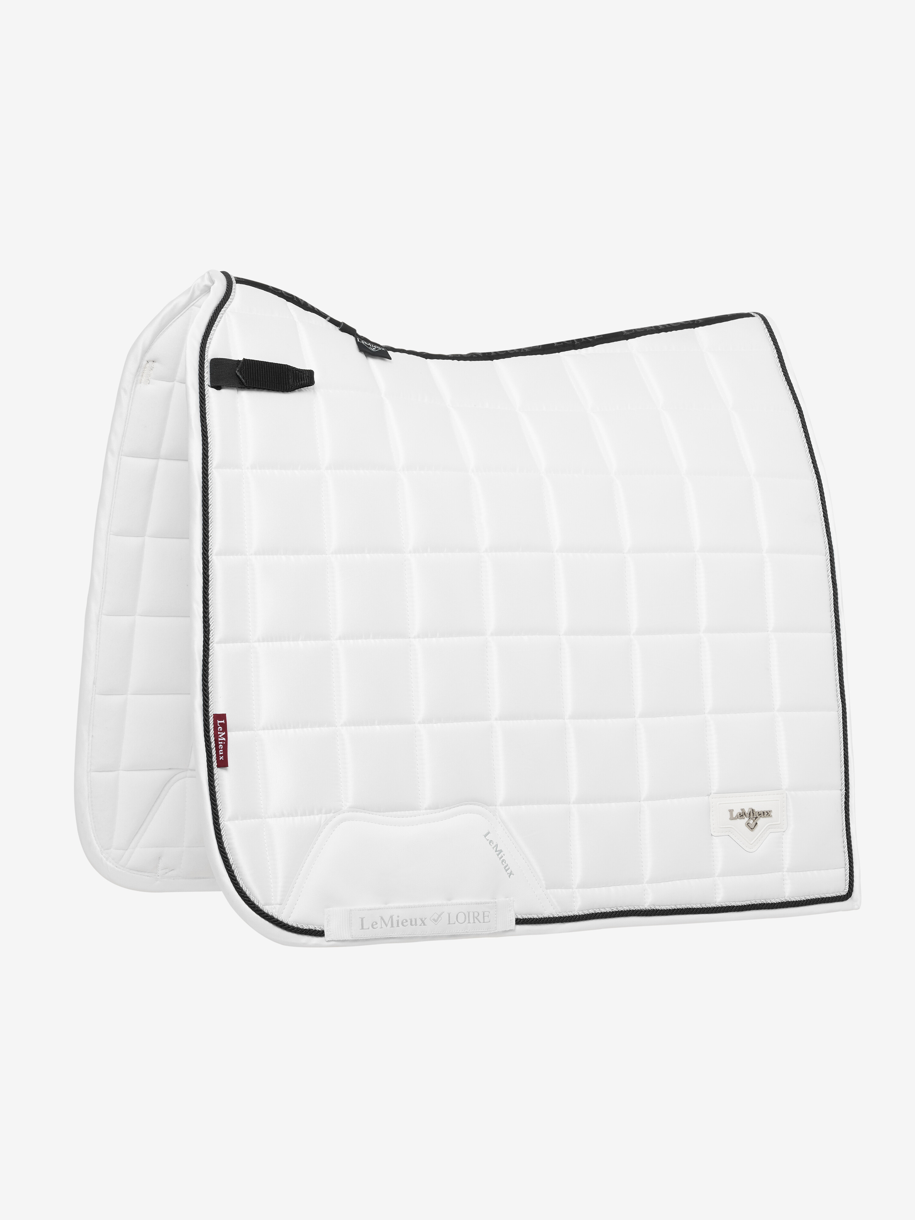 Loire Dressage Square White Saddle Pads