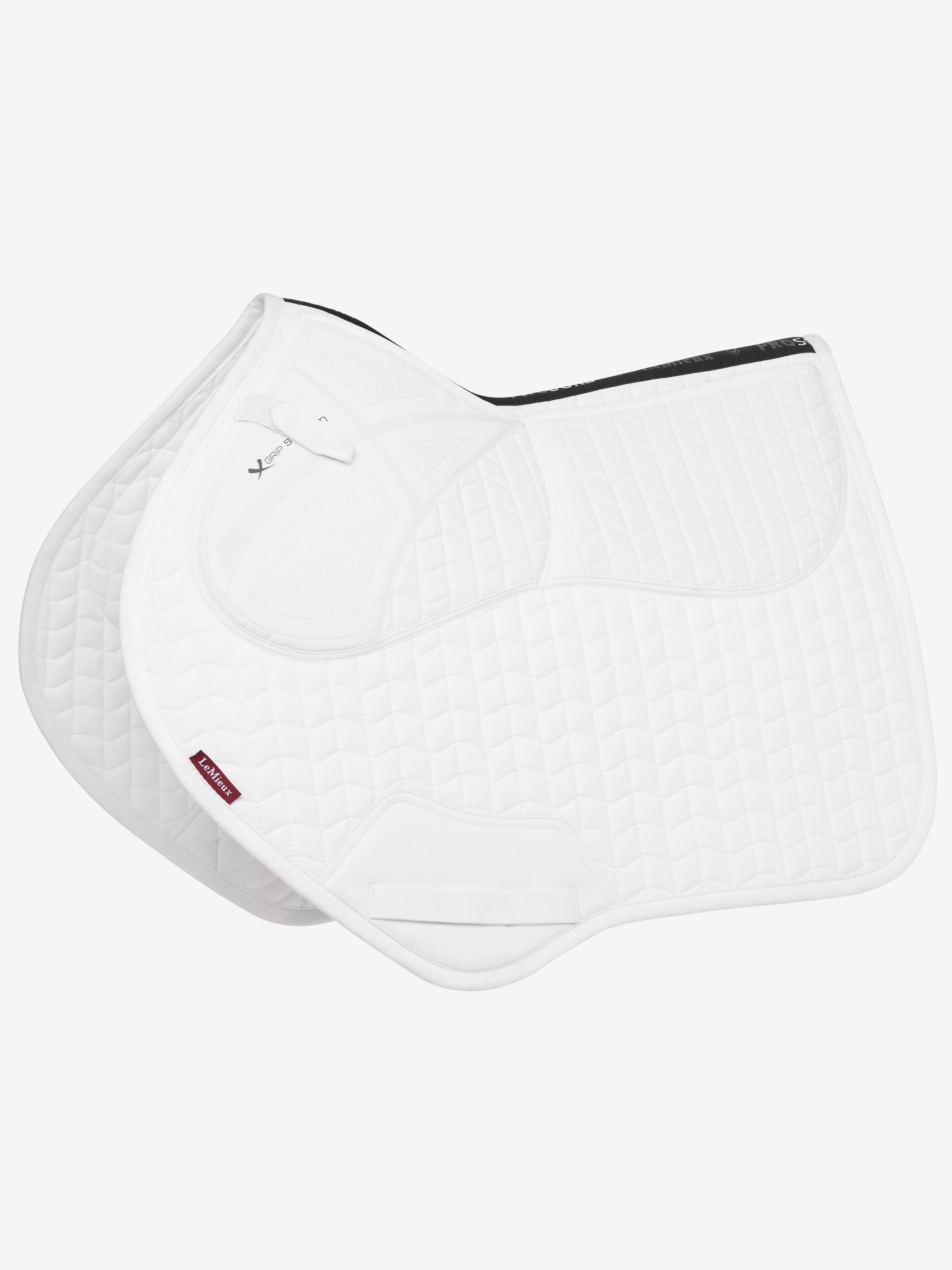 ProSorb Plain 2 Pocket Close Contact Square White Saddle Pads