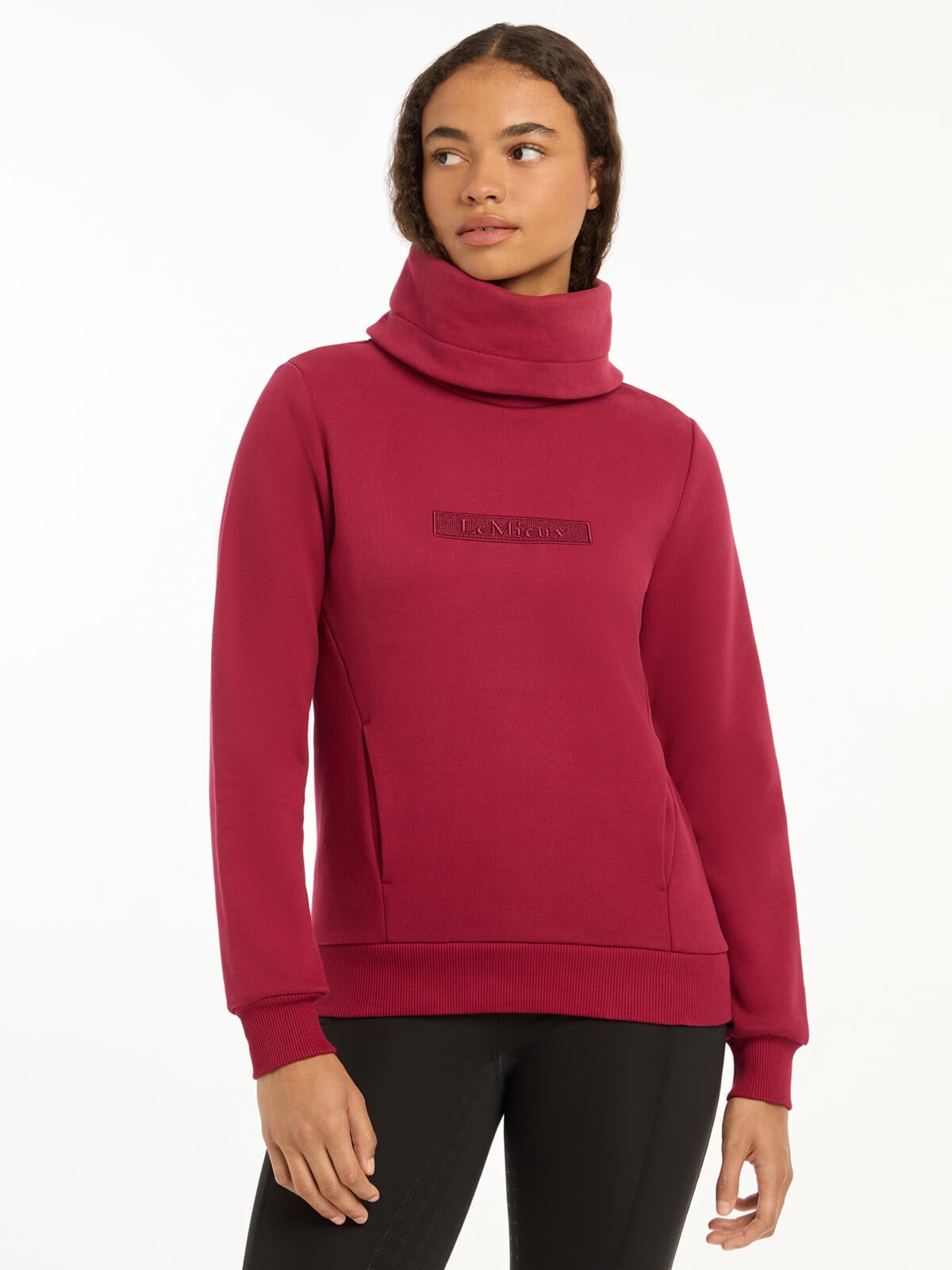 Adele Funnel Neck Sweat Ember Outlet