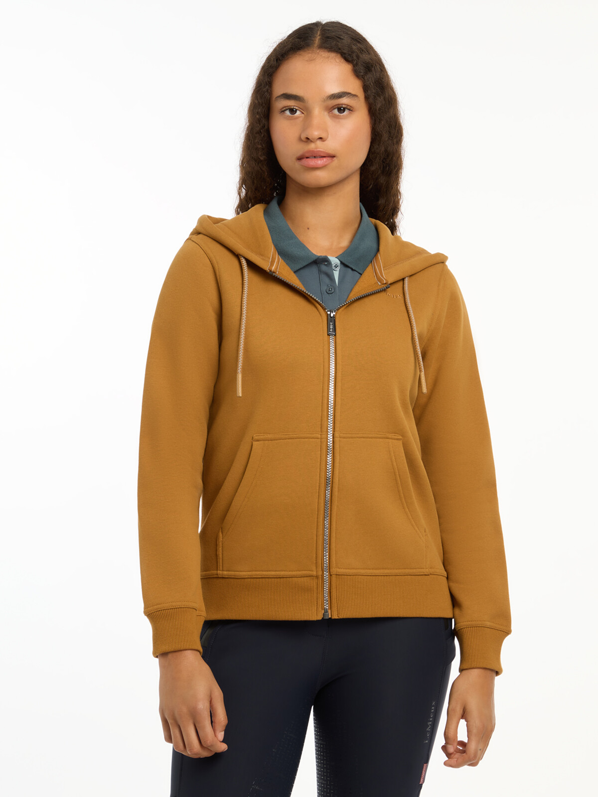 Elle Zip Through Hoodie Ginger Clothing