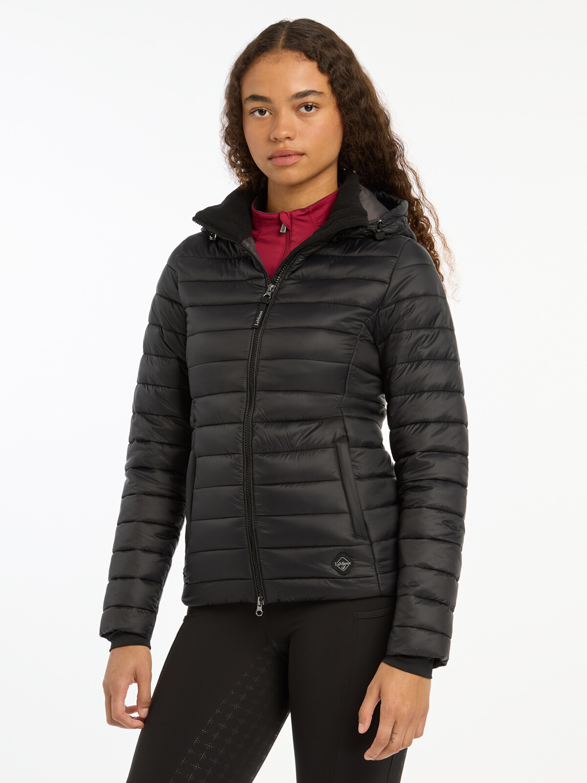 Tilly Hooded Puffer Jacket Black Clothing