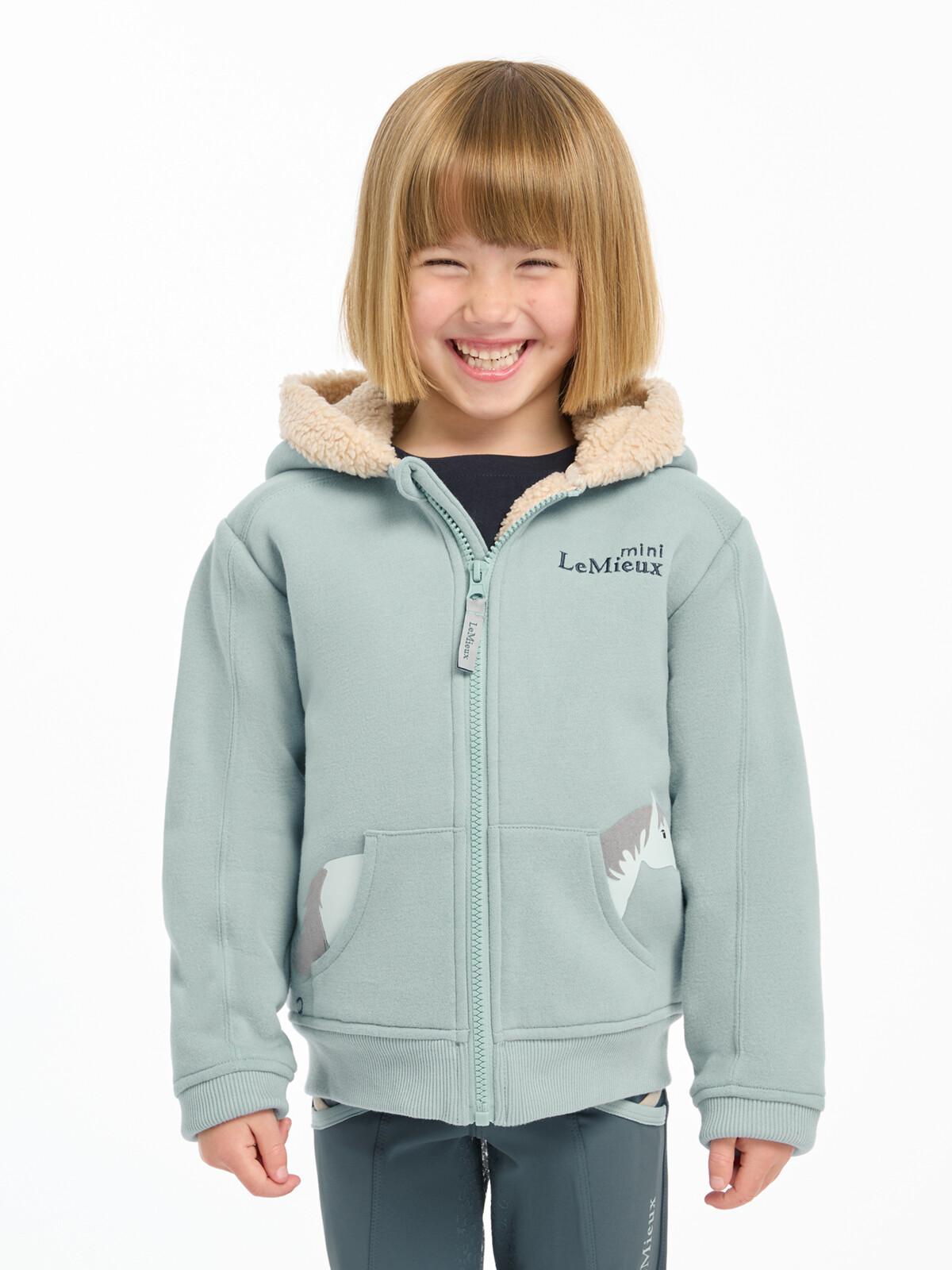 Mini Charlie Lined Hoodie Glacier Outlet