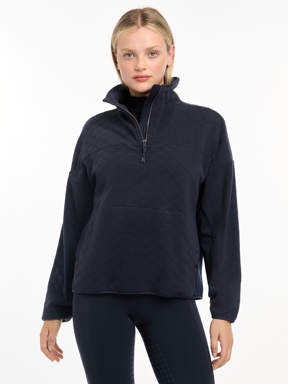 Dana Quarter Zip Fleece Navy Outlet