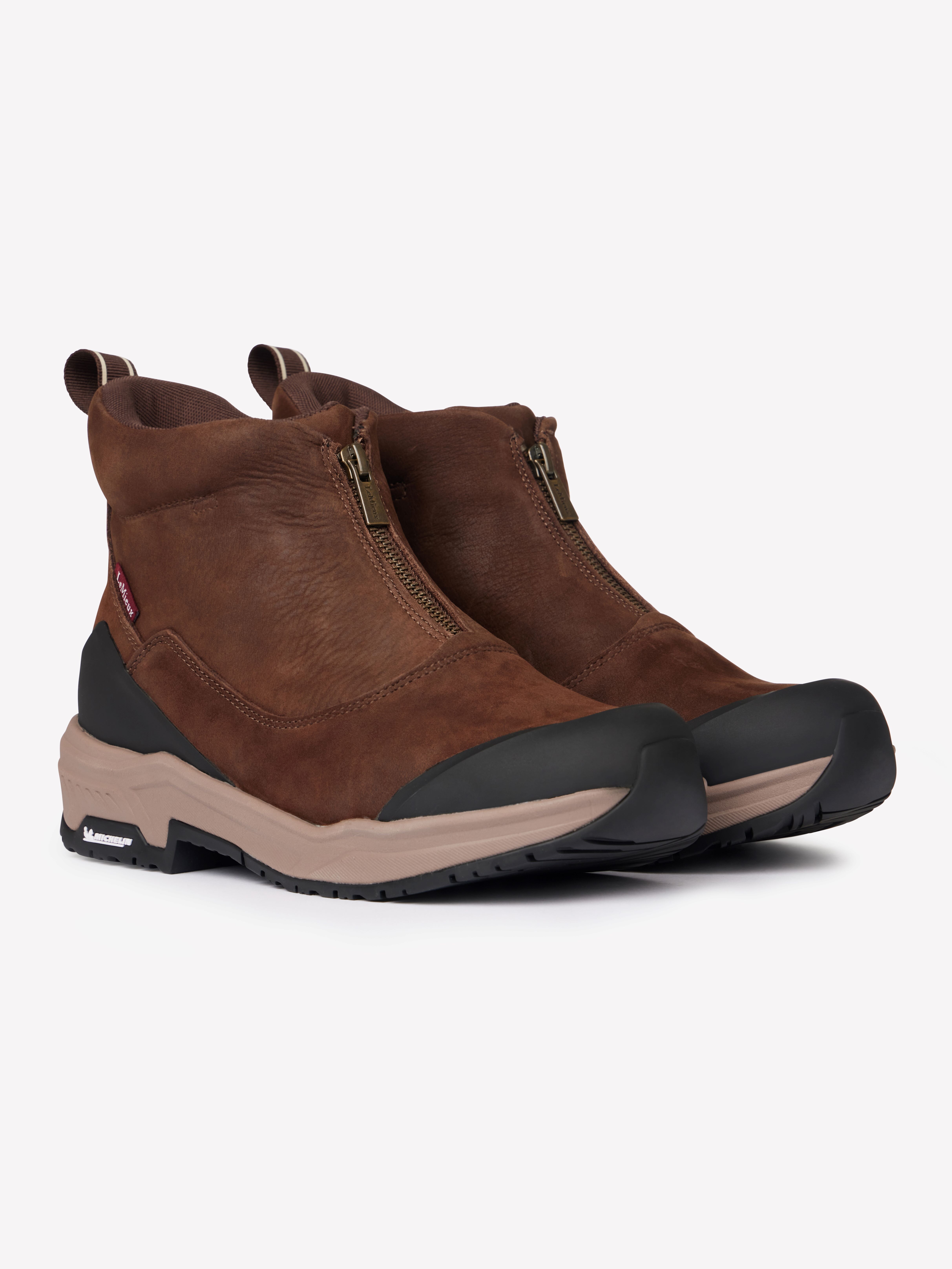 Trex Waterproof Zip Boots Brown Outlet