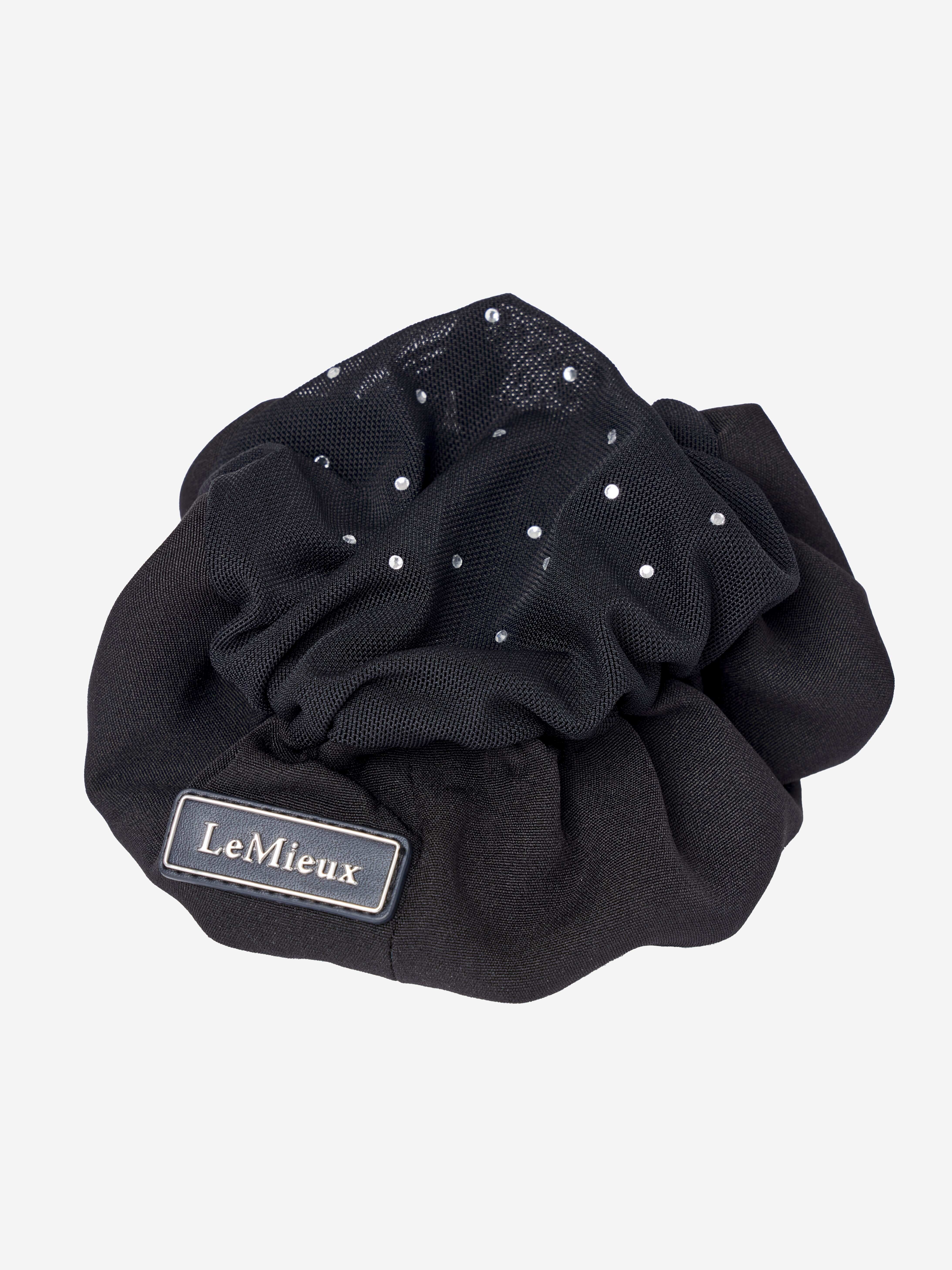 Scrunchie with Crystal Hair Net Black/Black Competition Essentials