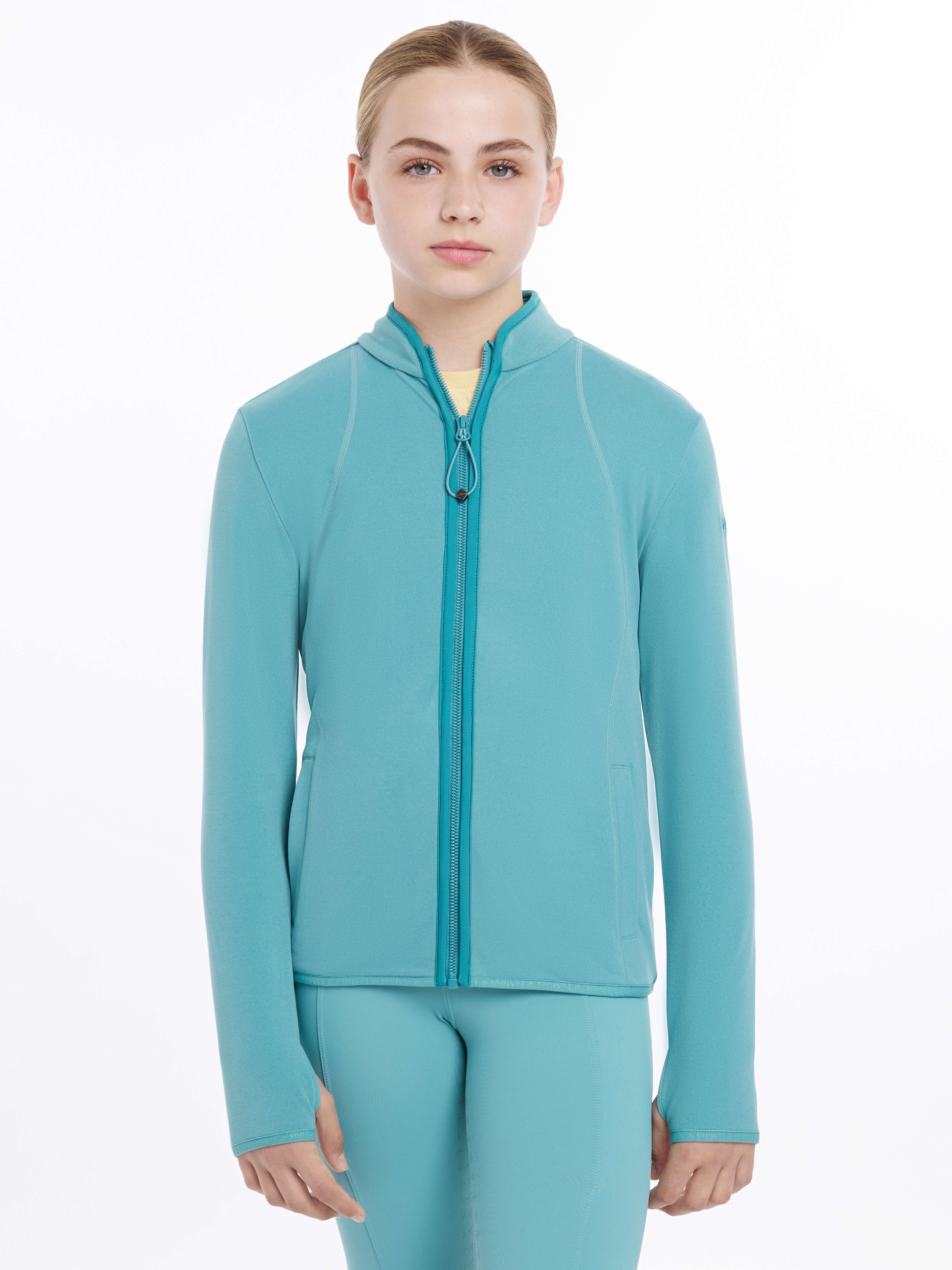 Young Rider Felicity Fleece Zip Through Lagoon Black Friday