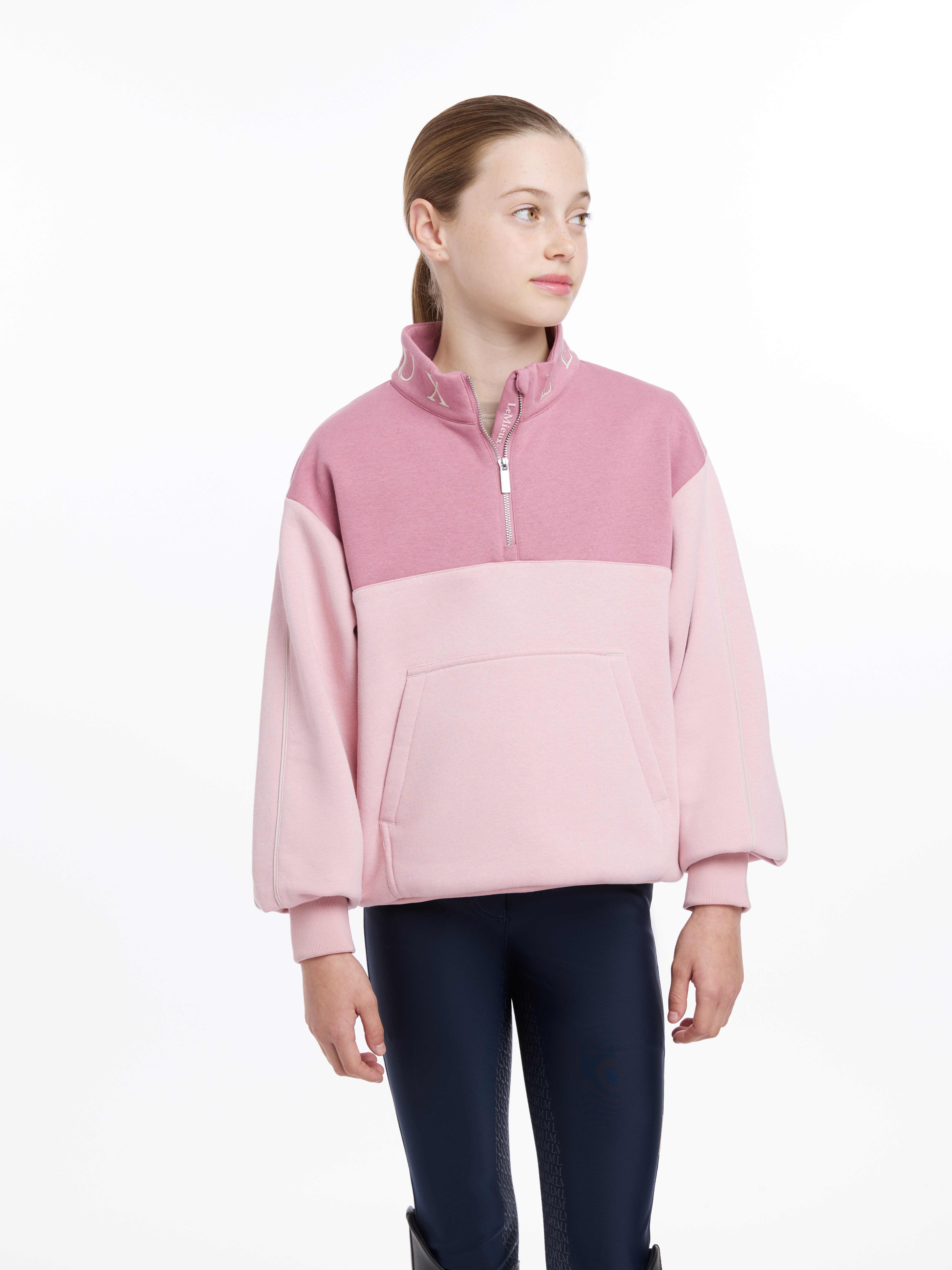 Young Rider Kate Quarter Zip Sweat Blossom Black Friday