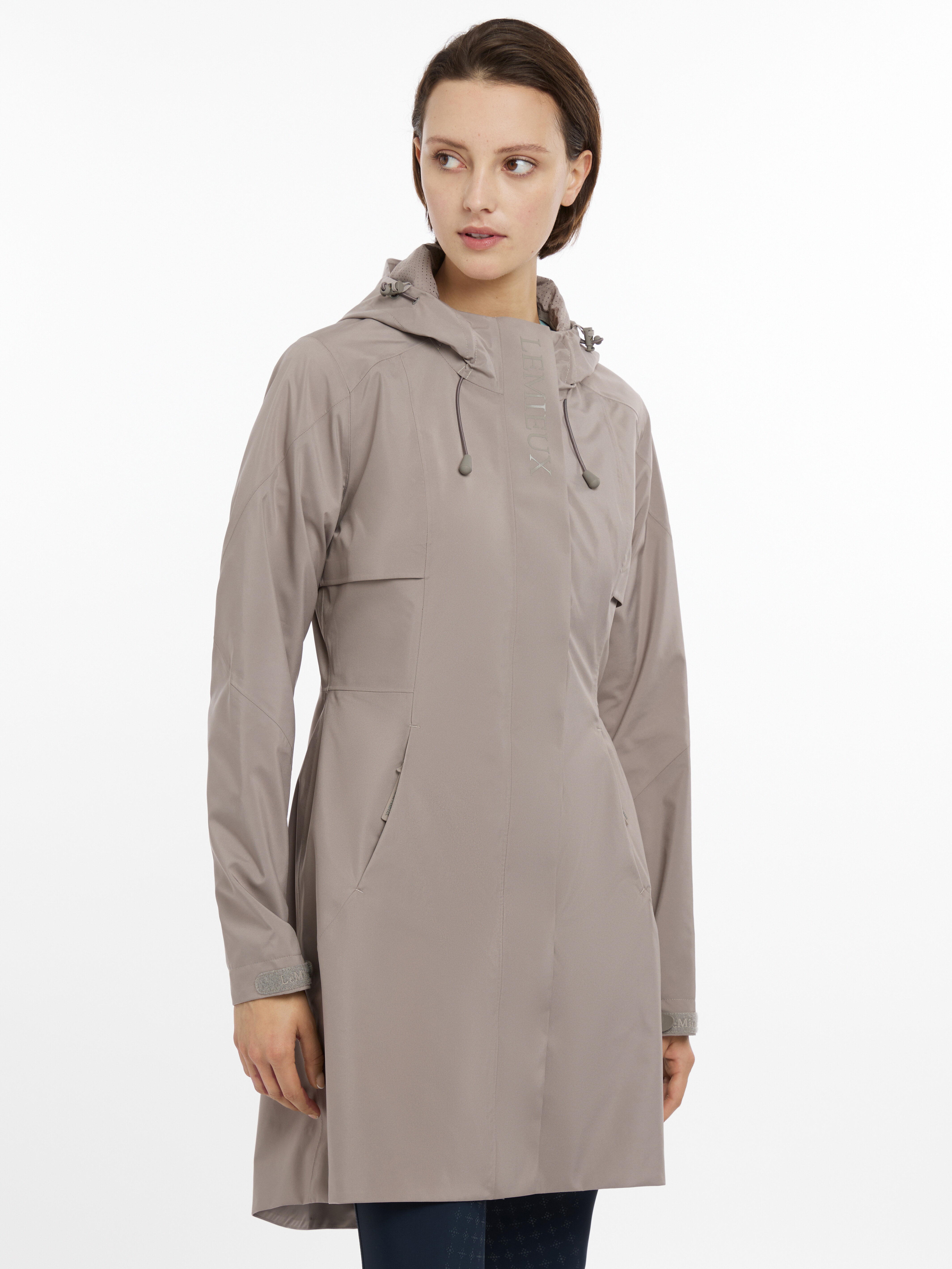 Grace Long Rain Jacket Pecan Clothing