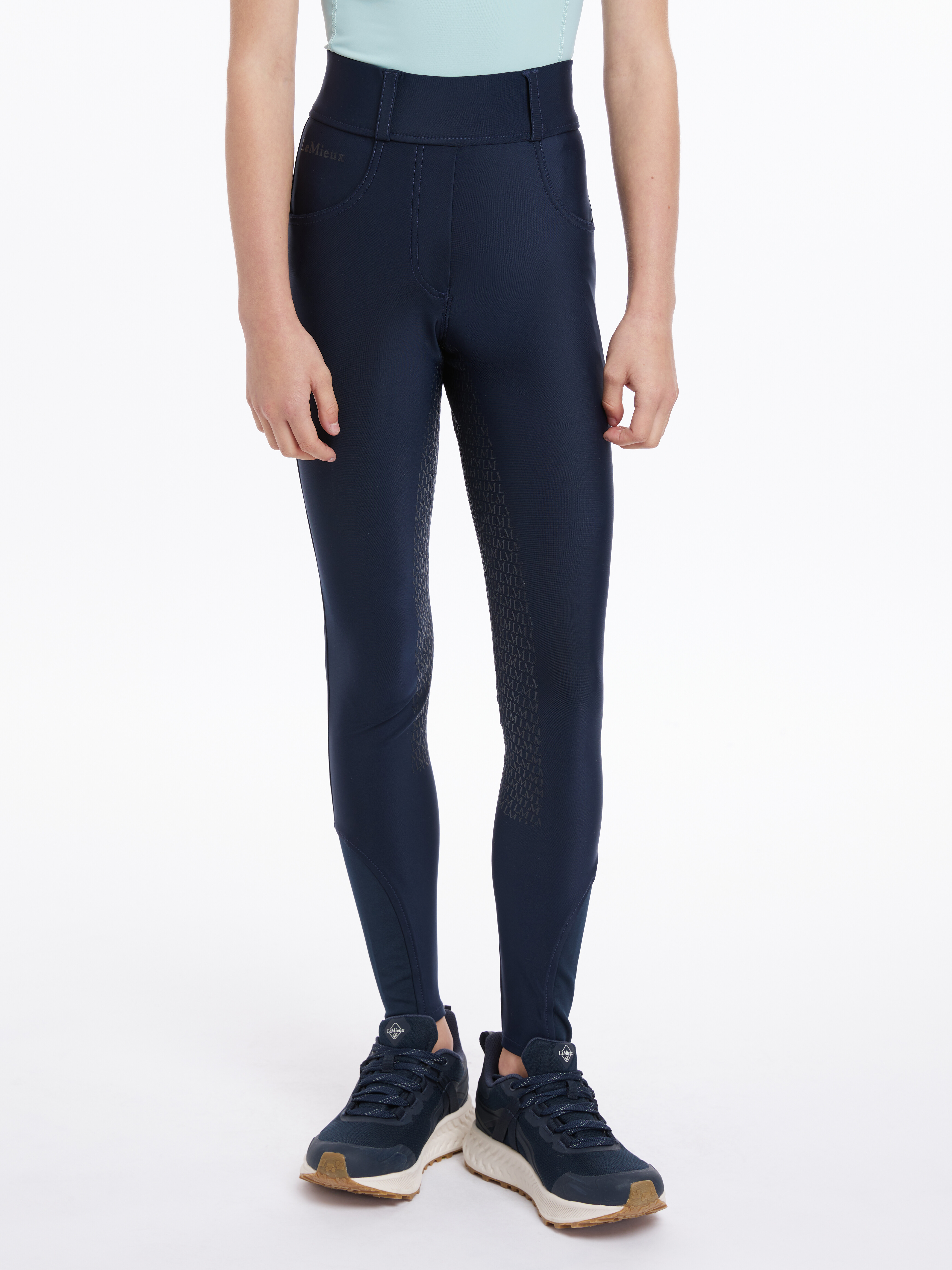 Young Rider Remi Breggings Navy Clothing