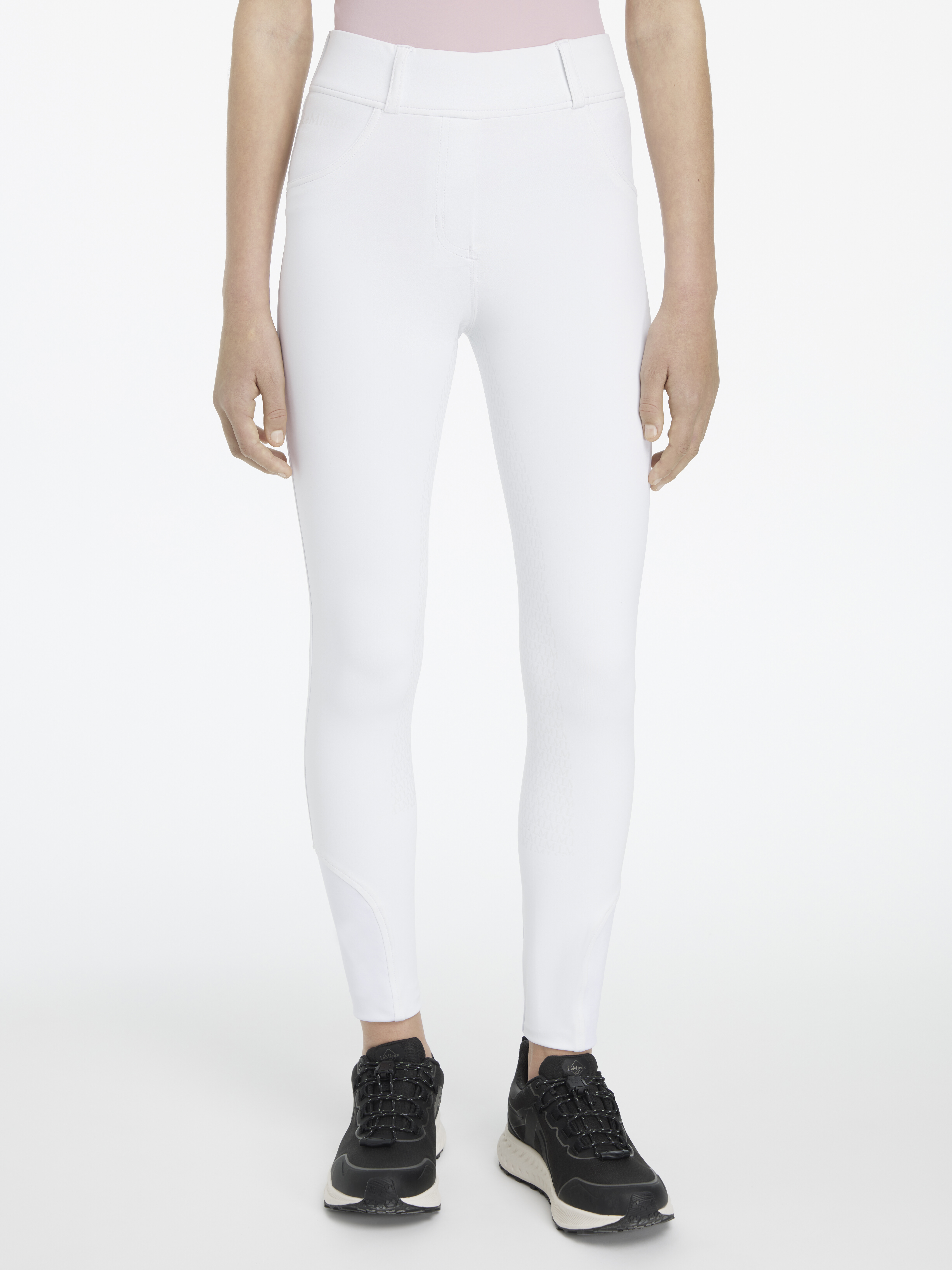 Young Rider Remi Breggings White Collections