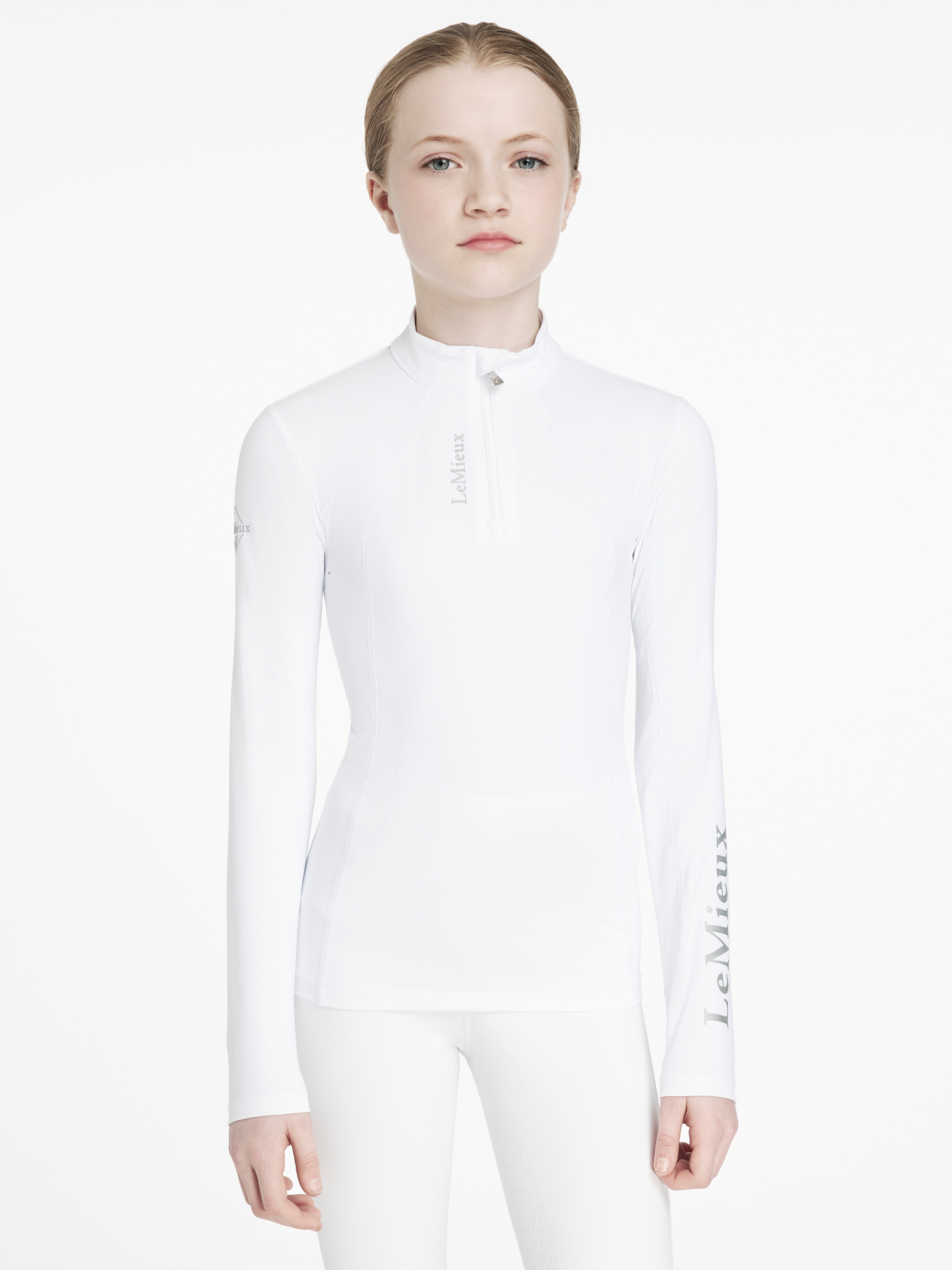 Young Rider Classique Base Layer White Collections