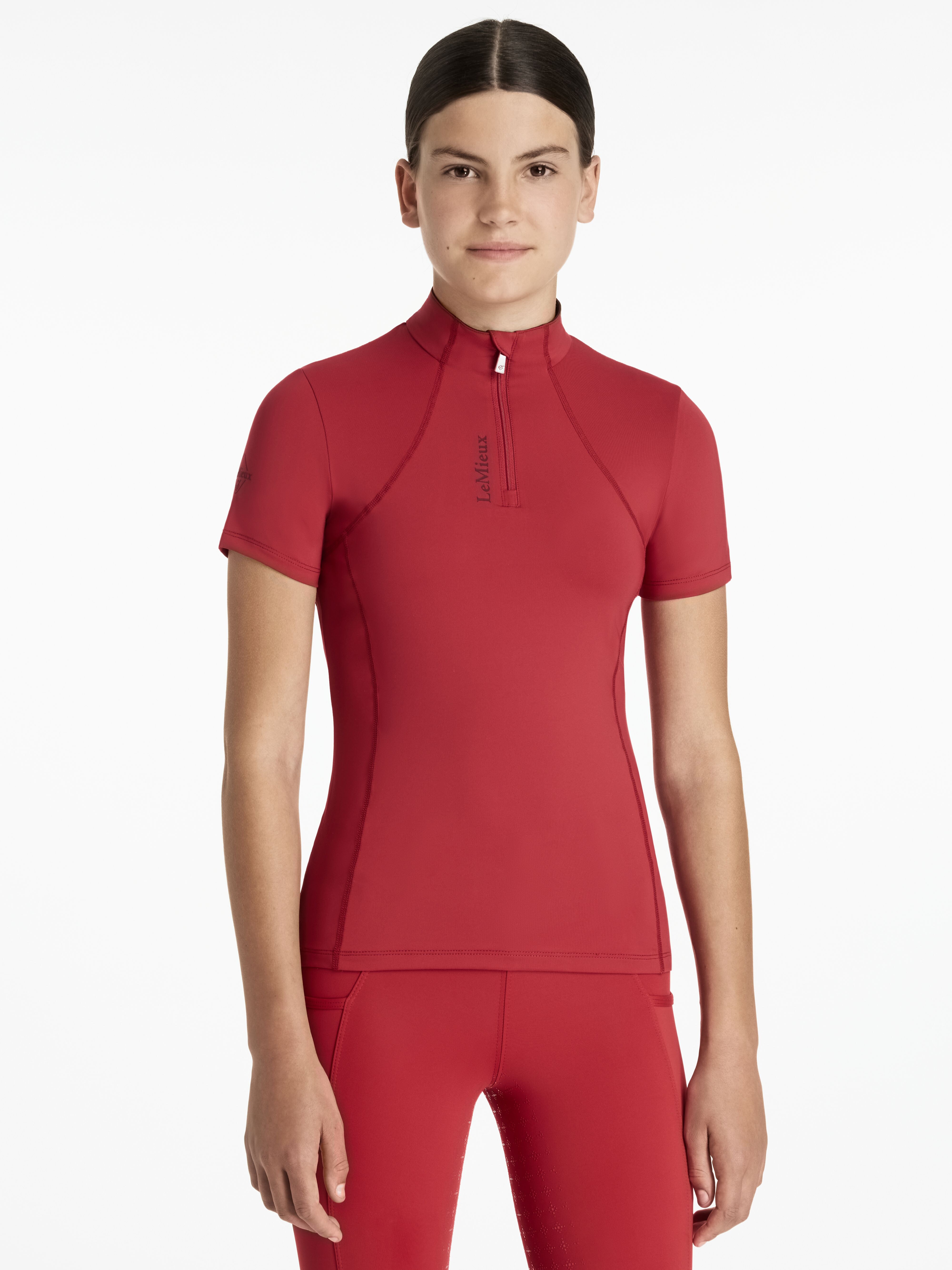 Young Rider Classique Short Sleeve Base Layer Chilli Clothing