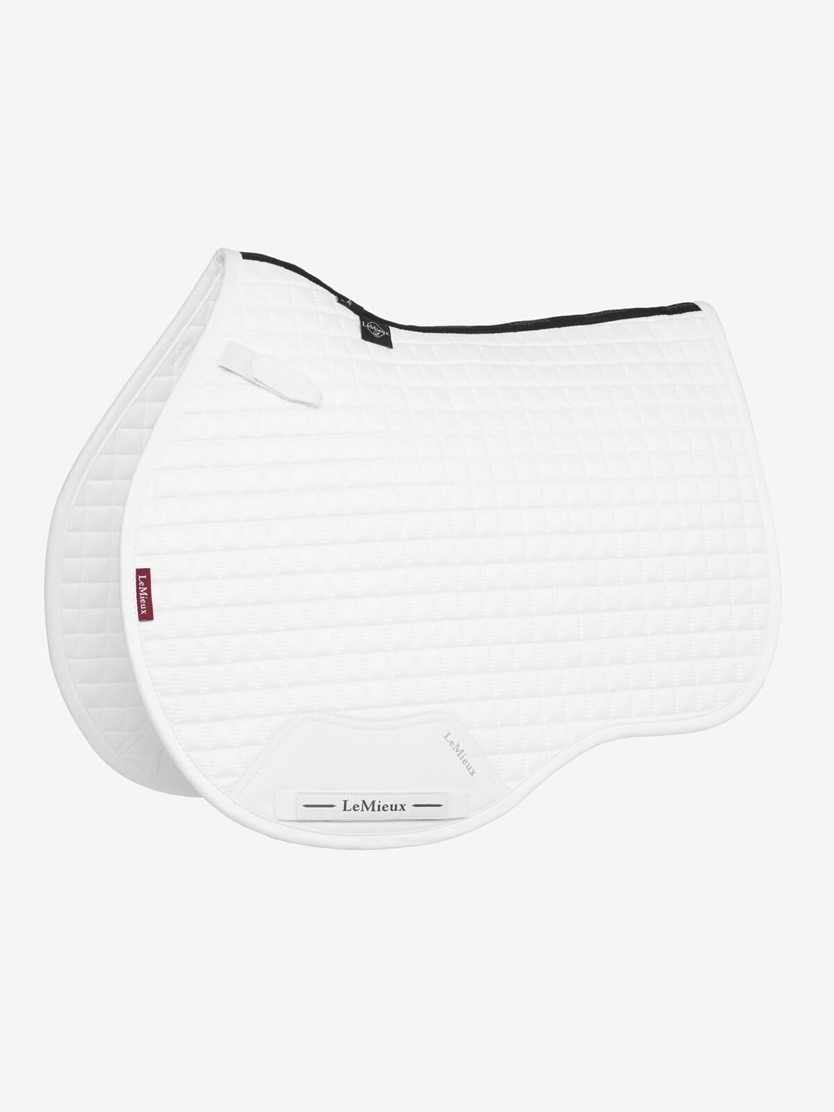 Suede GP Square White Saddle Pads