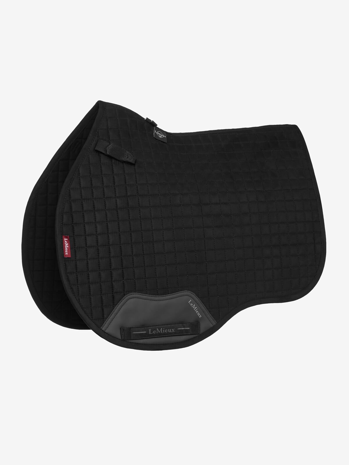 Suede GP Square Black Saddle Pads