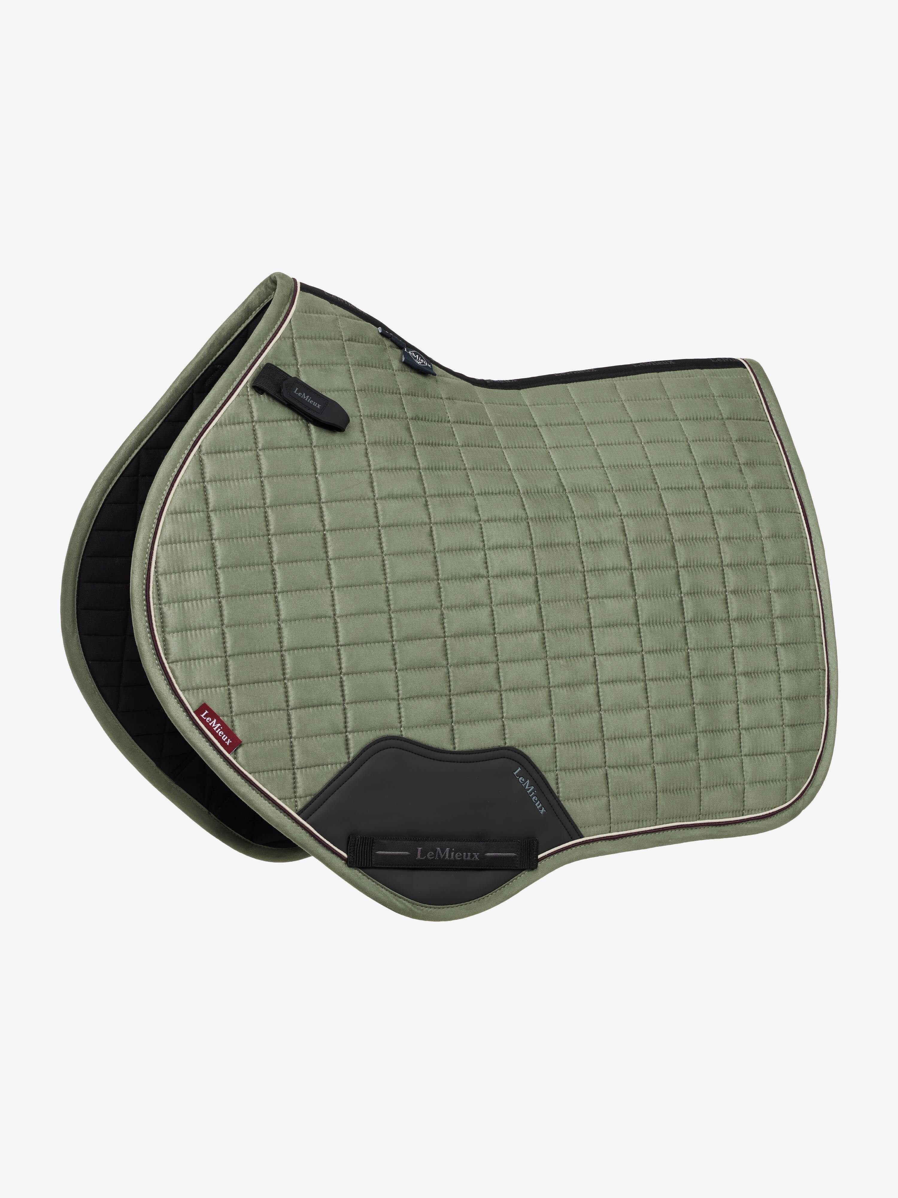 Suede Close Contact Square Rosemary Saddle Pads