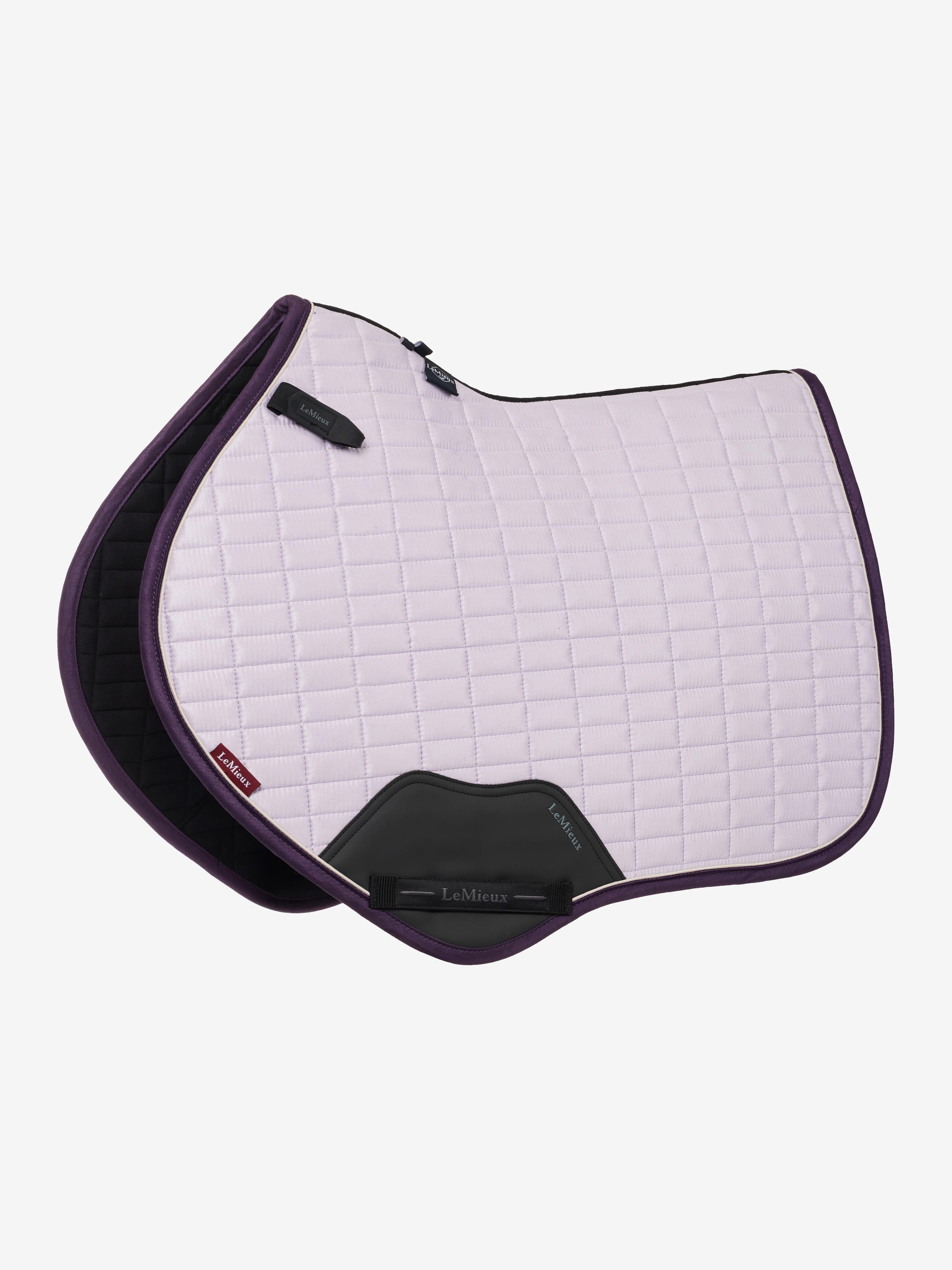 Suede Close Contact Square Lilac Saddle Pads