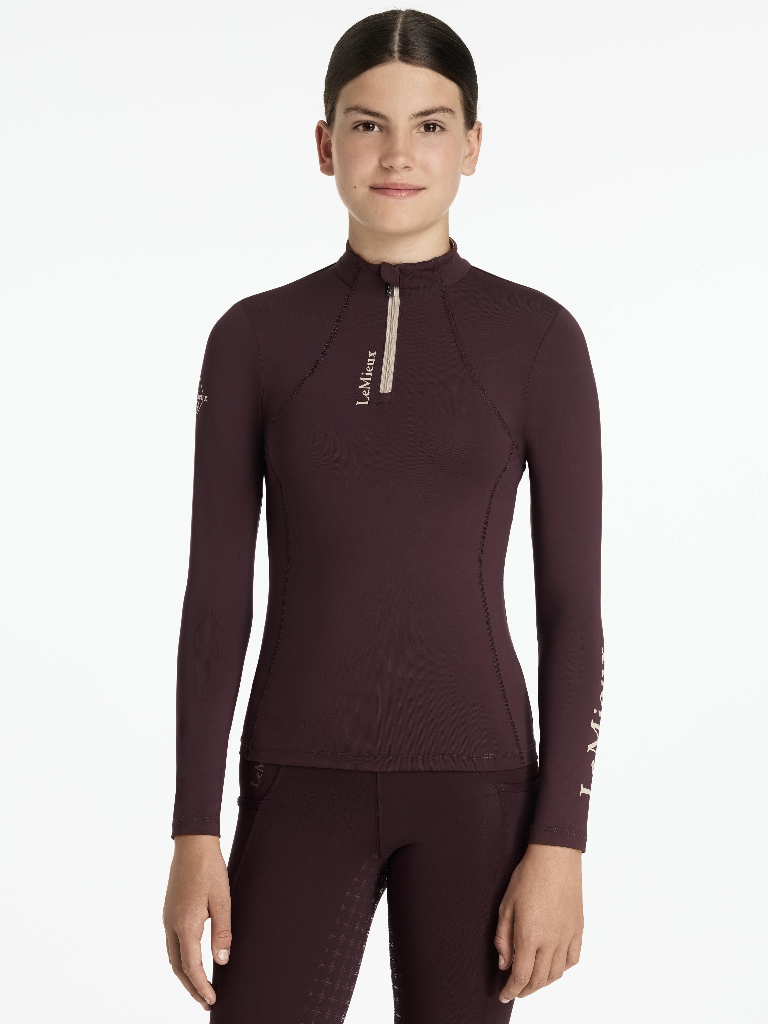 Young Rider Classique Base Layer Damson Clothing