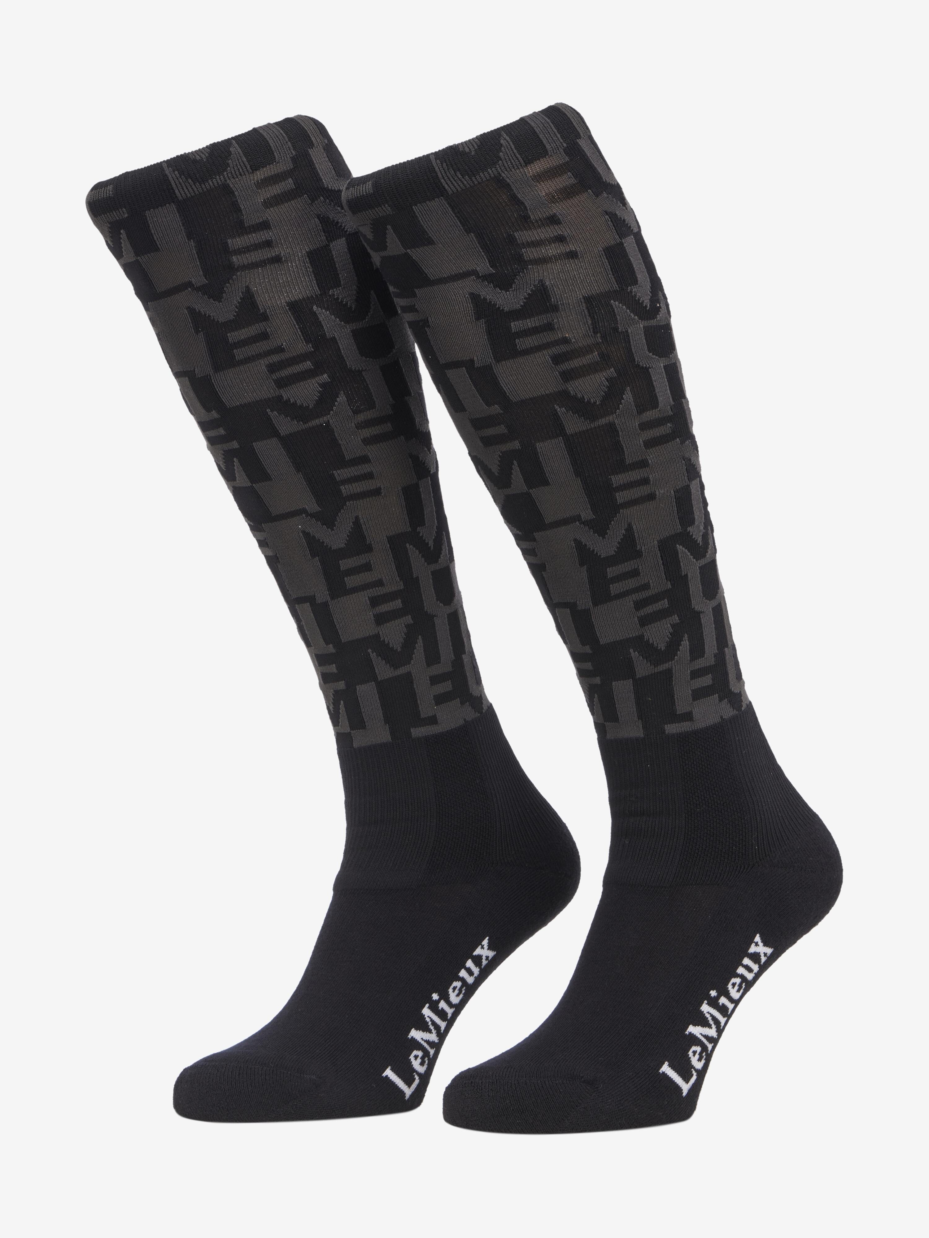 Chaussettes Footsie logo AOP Noir Boutique outlet