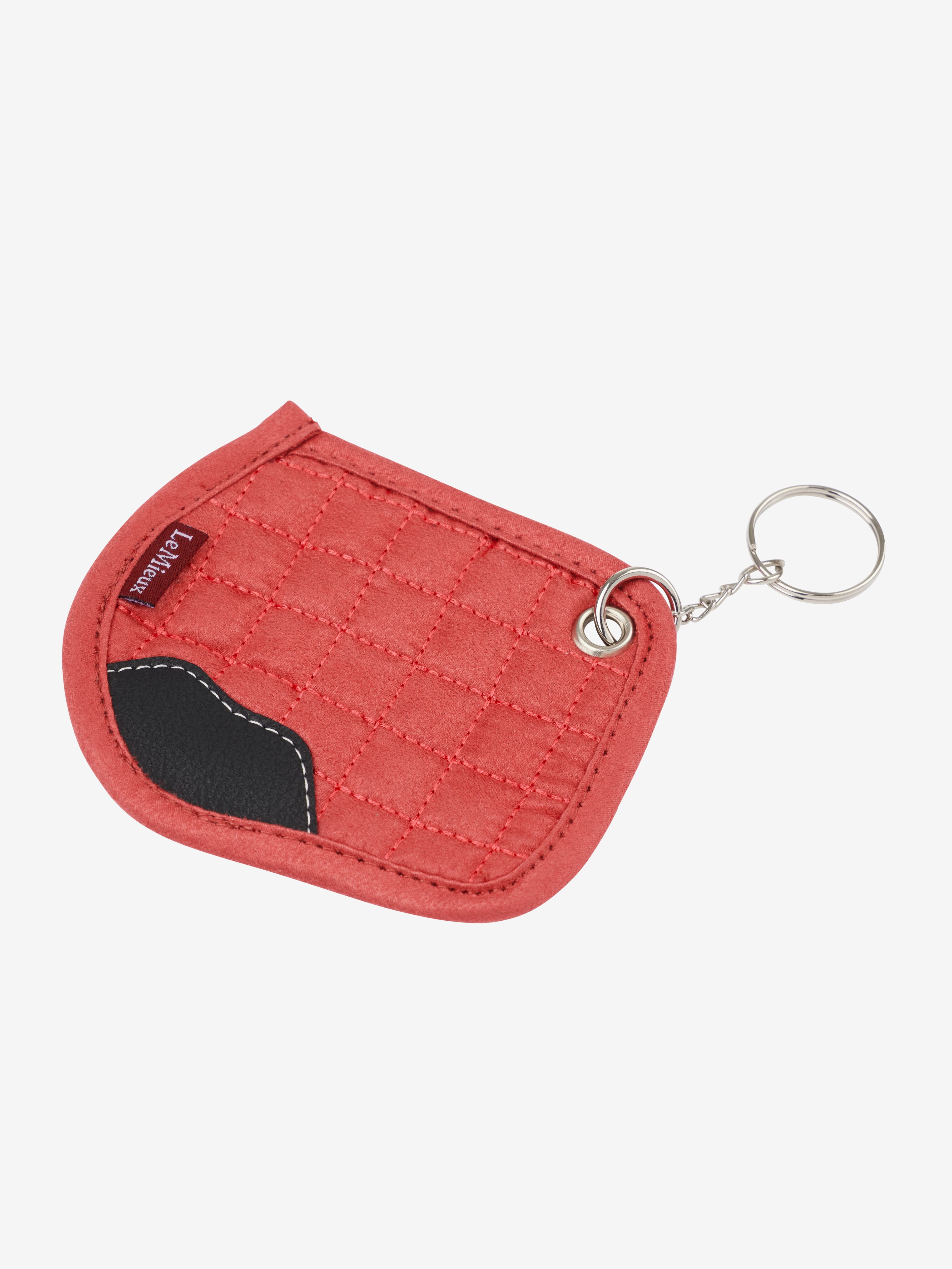 Saddle Pad Key Ring Cranberry New