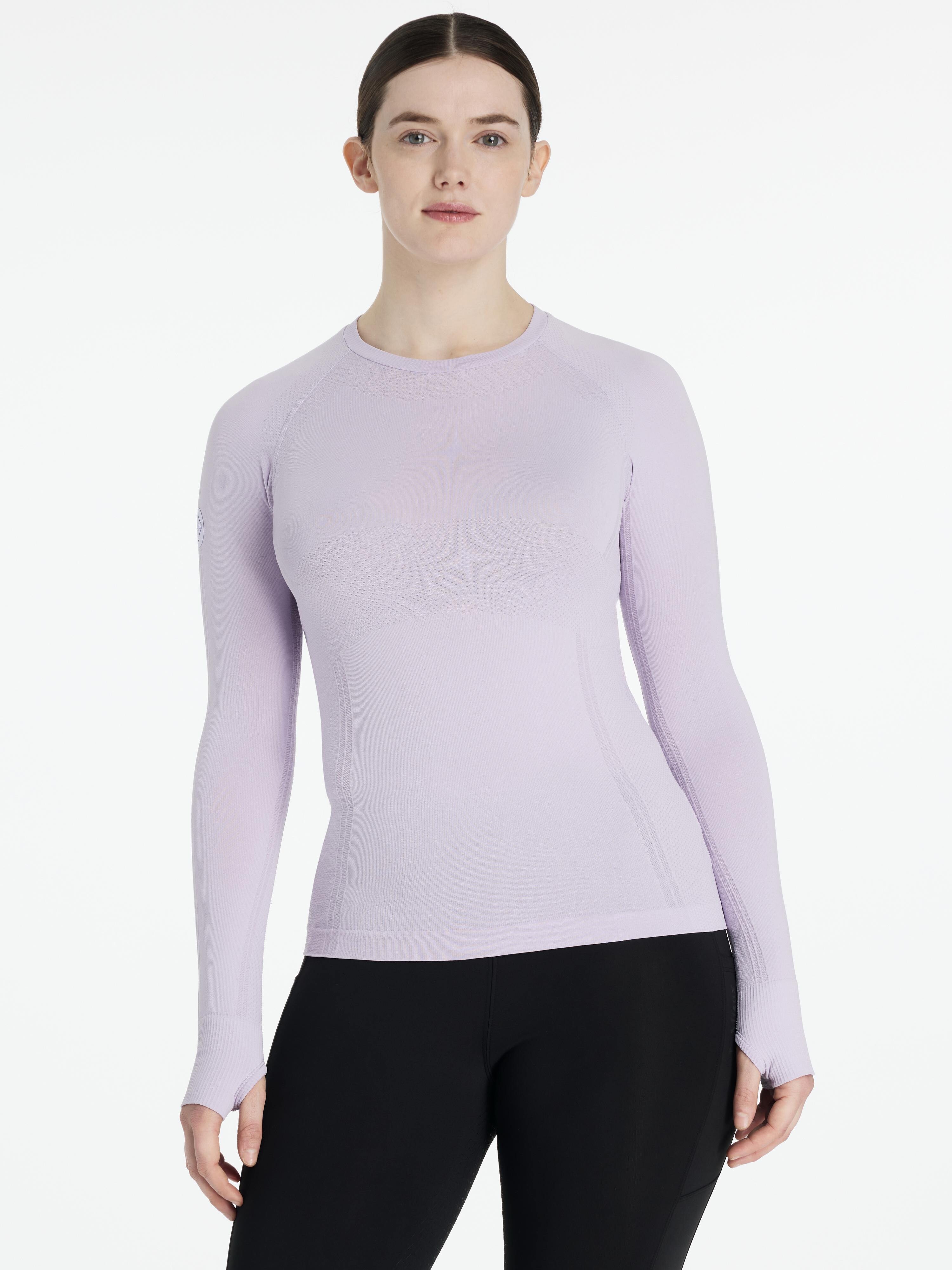 Britney Seamless Long Sleeve Top Lilac Outlet