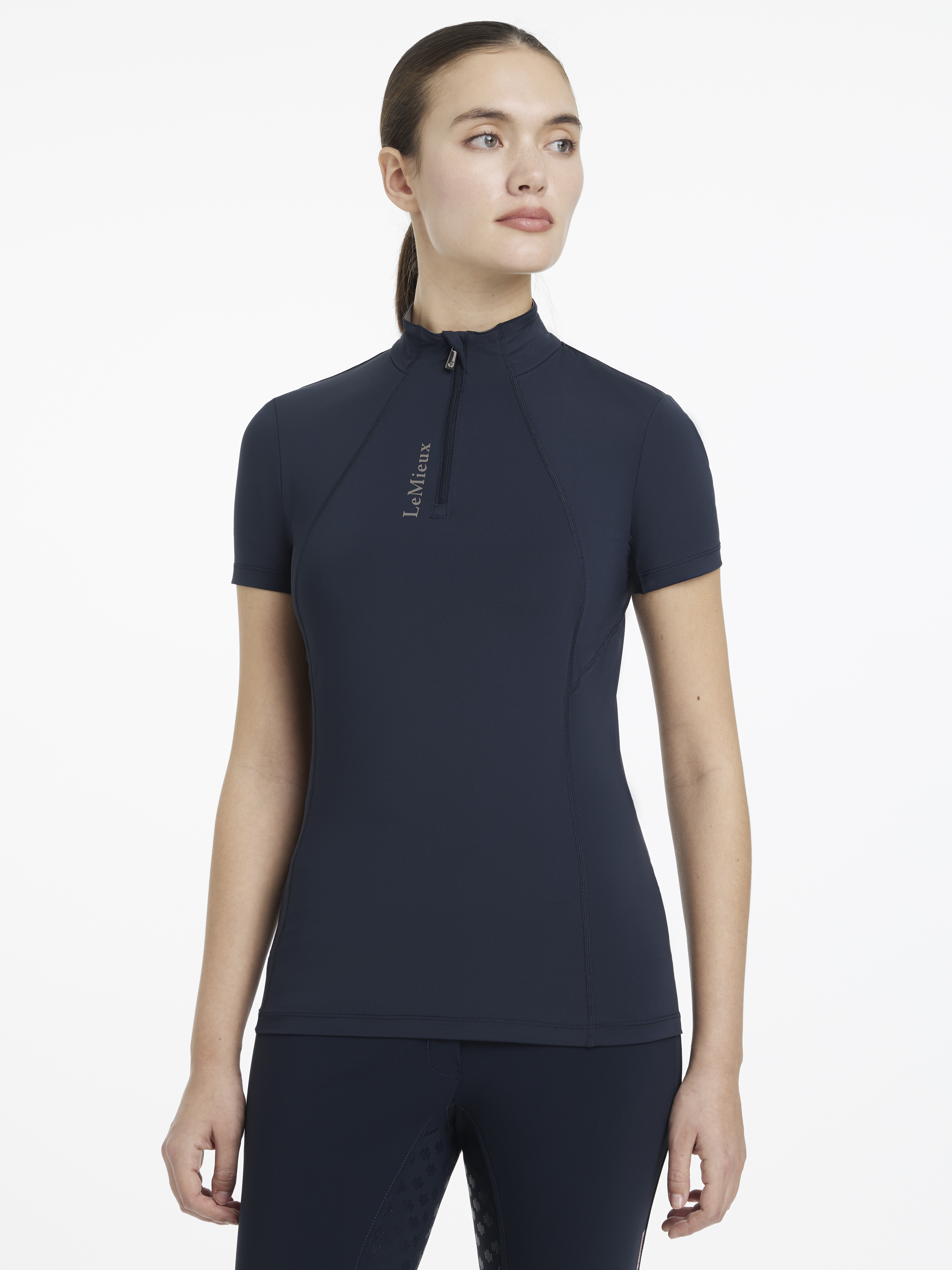 Classique Short Sleeve Base Layer Navy Clothing