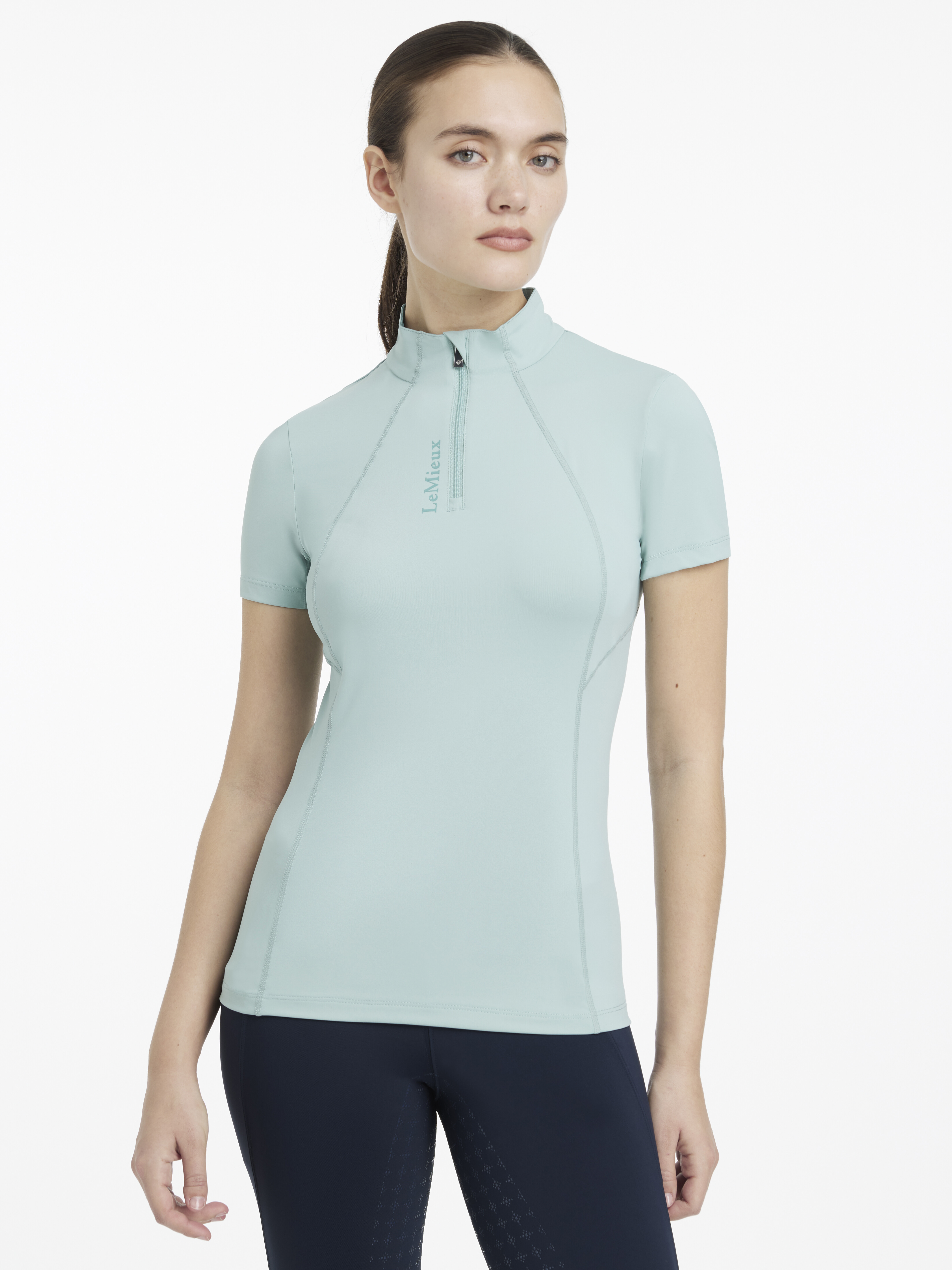 Classique Short Sleeve Base Layer Aqua Clothing