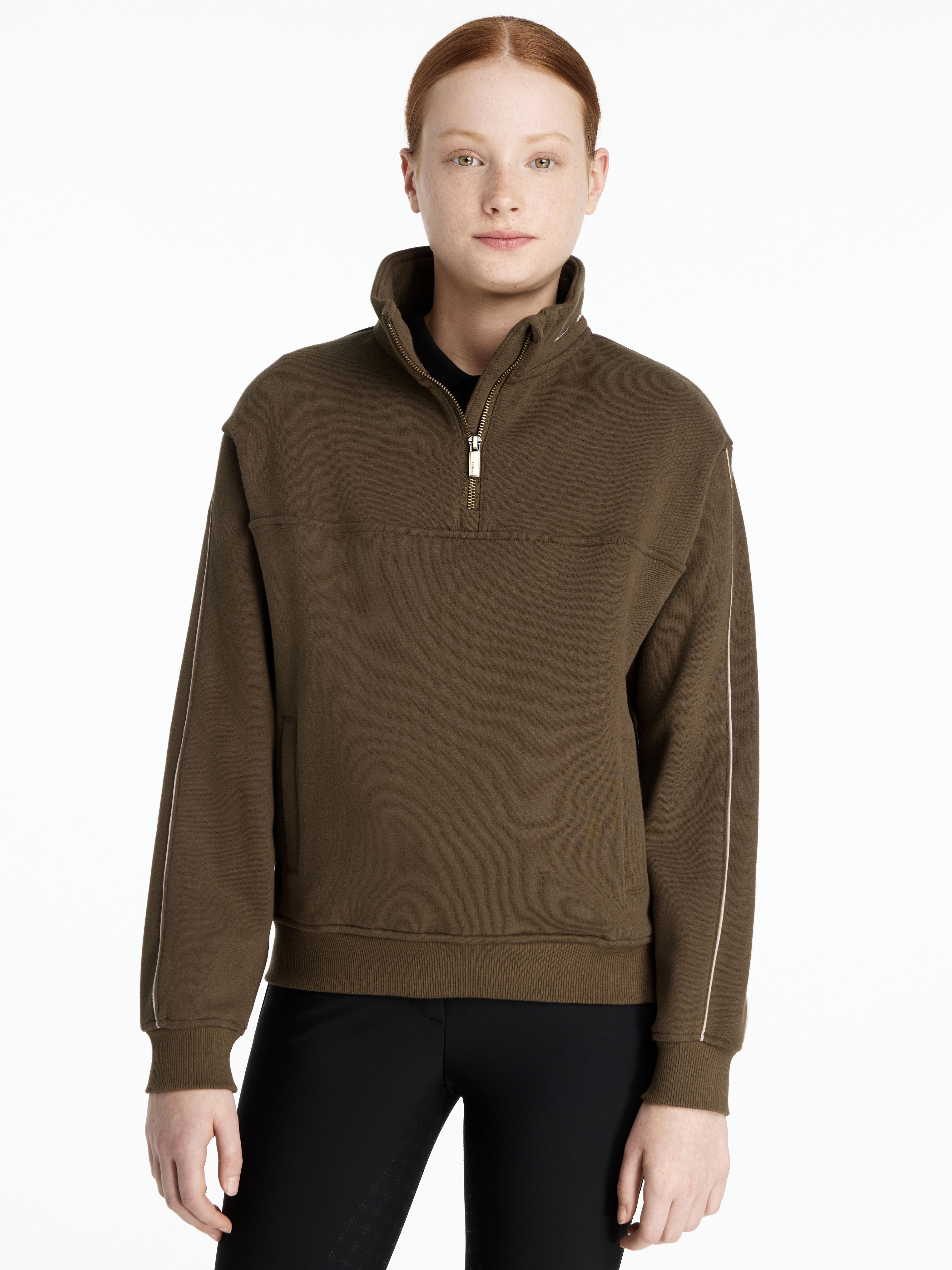 Young Rider Kate Quarter Zip Sweat Alpine Clothing