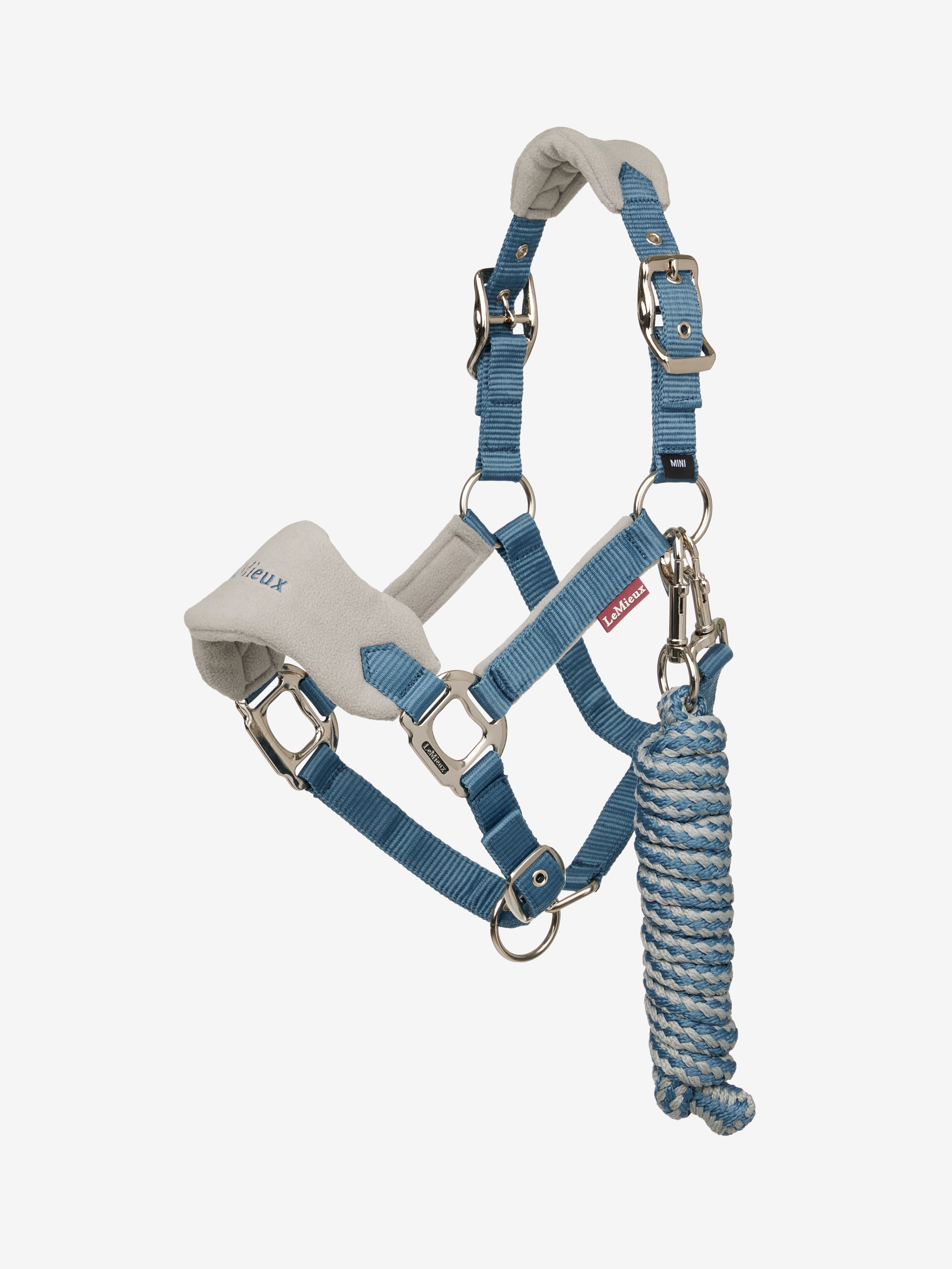 Mini Vogue Headcollar & Leadrope Ice Blue Horse