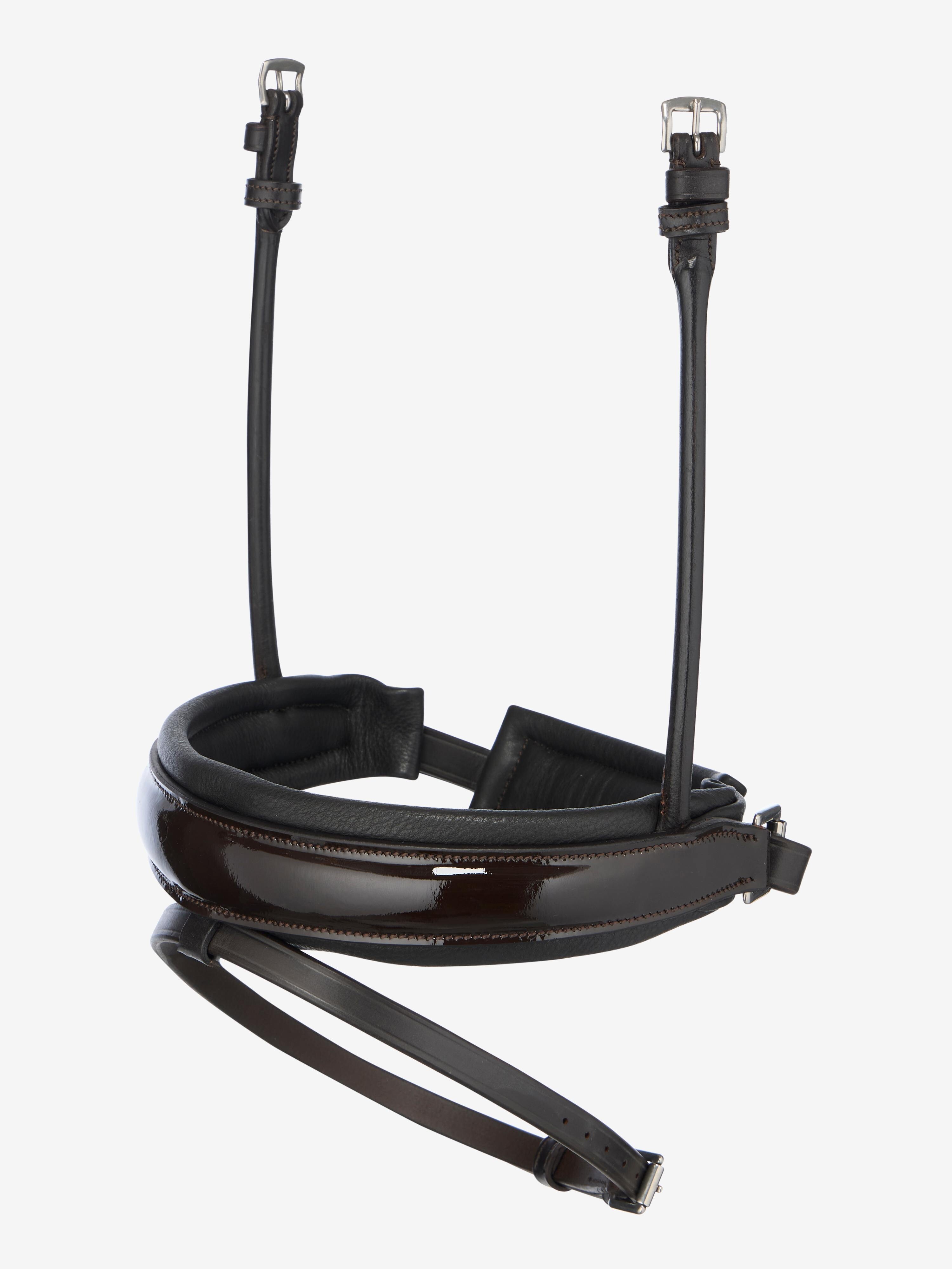Kudos Rolled Patent Noseband Brown/Silver Horse
