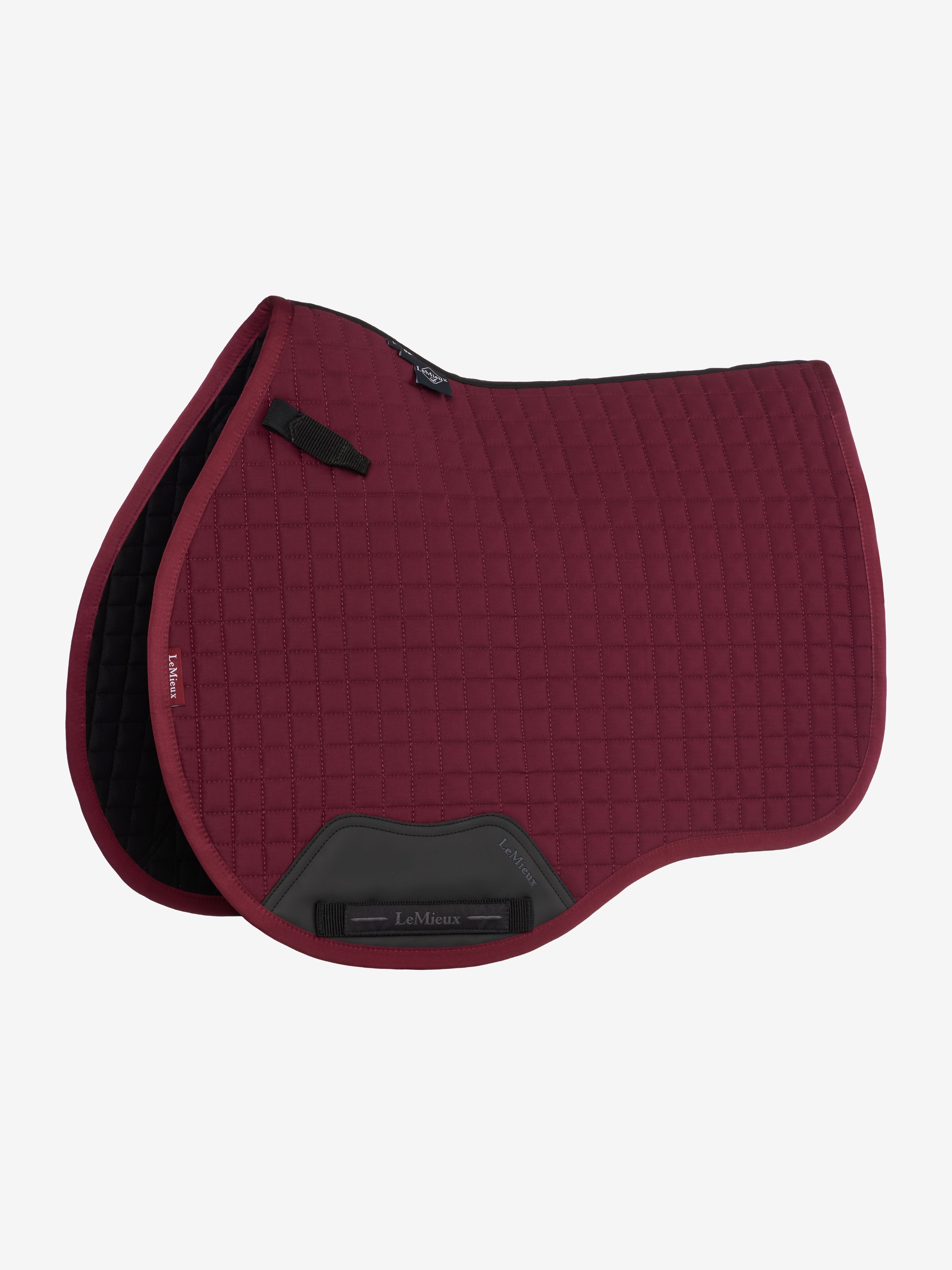 Cotton GP Square Burgundy Saddle Pads