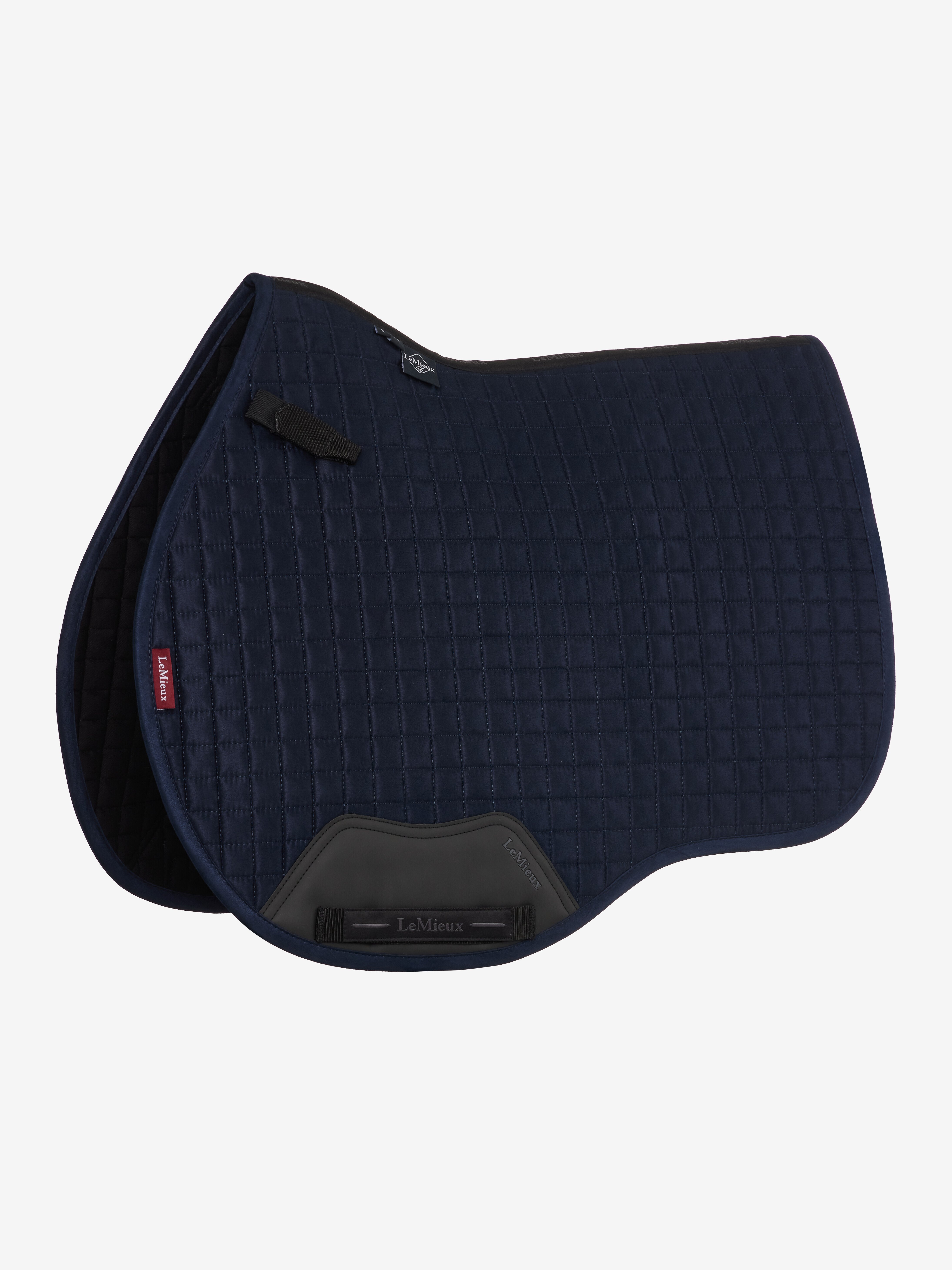 Suede GP Square Navy Saddle Pads