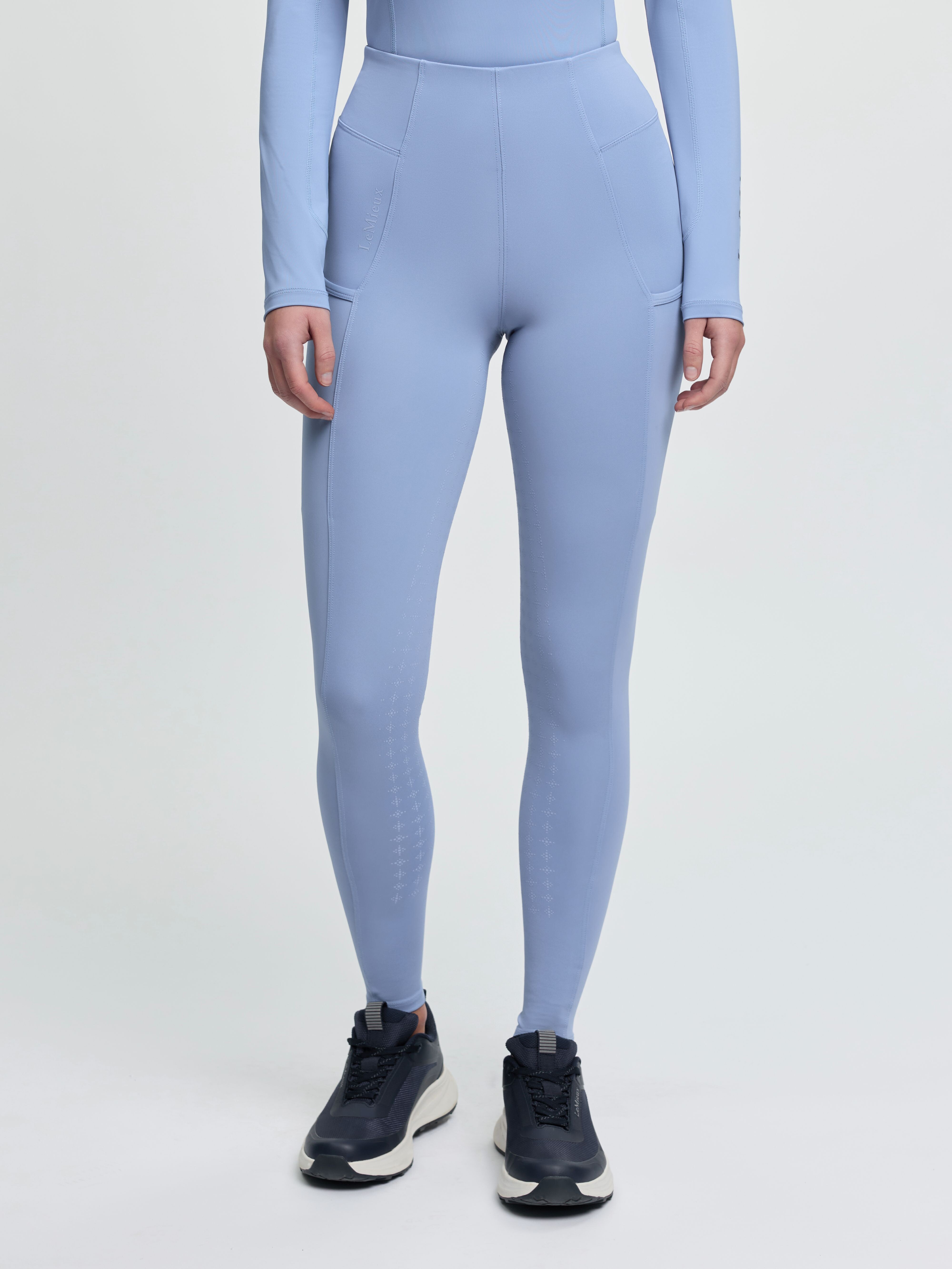 Naomi Pull On Breeches Powder Blue Clothing