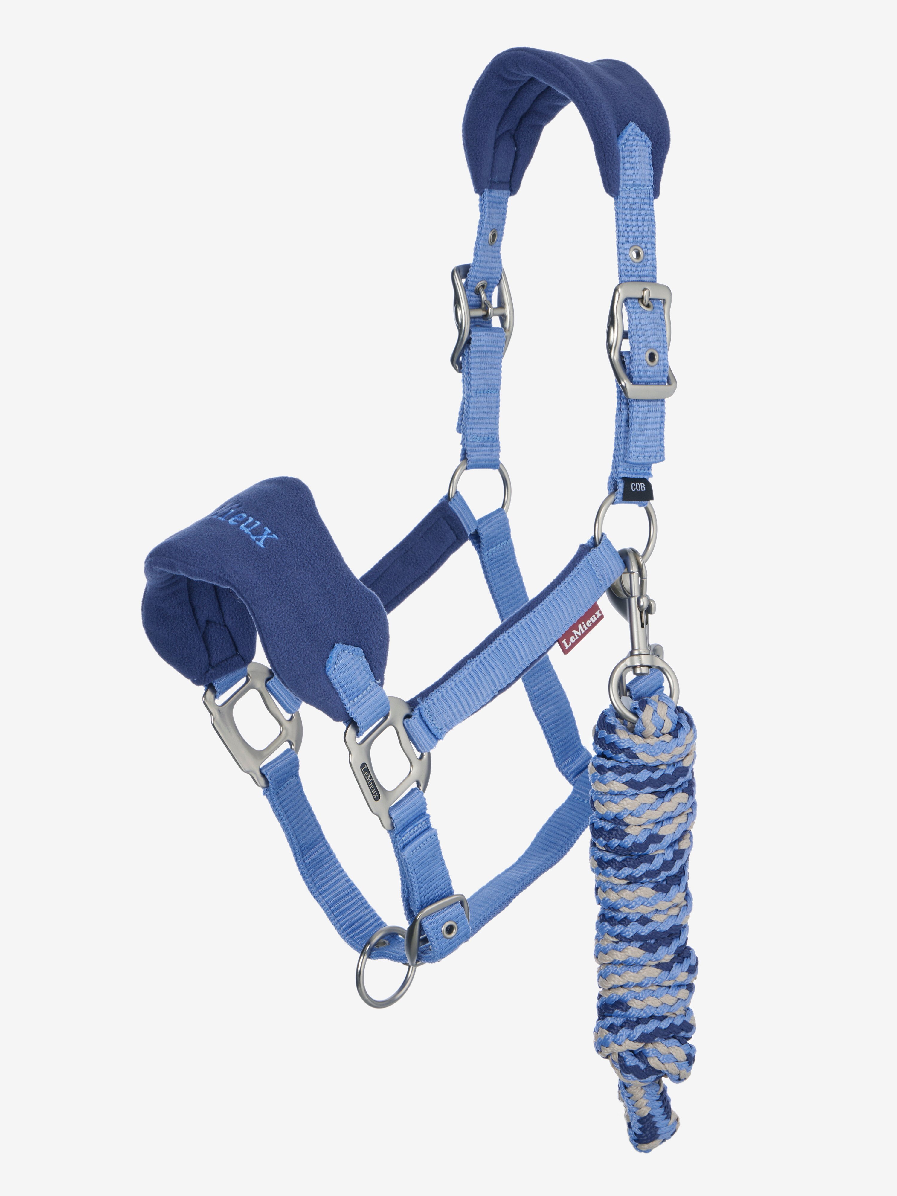 Vogue Headcollar & Leadrope Powder Blue Horse