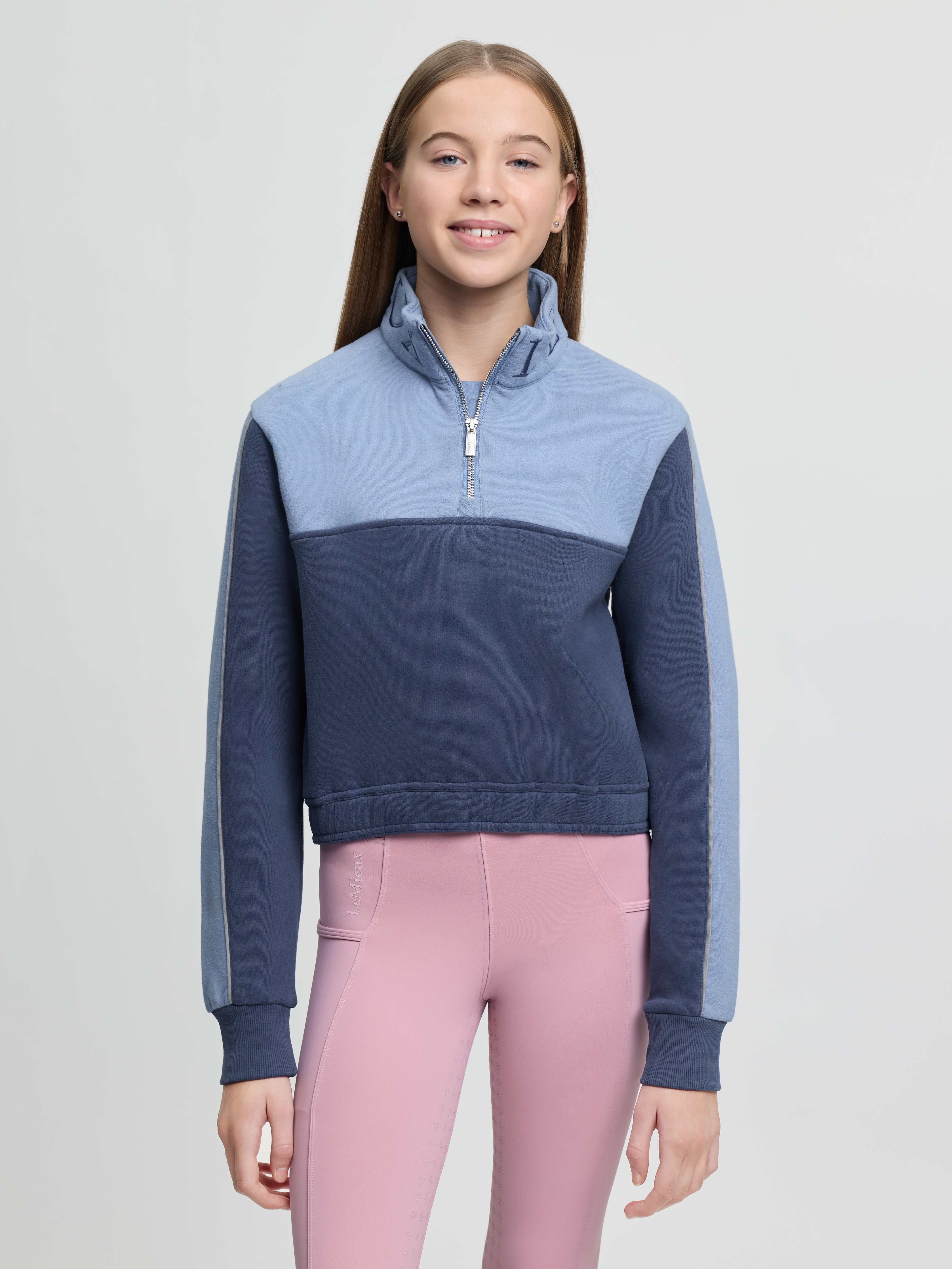 Young Rider Cropped Kate Quarter Zip Shadow Clothing