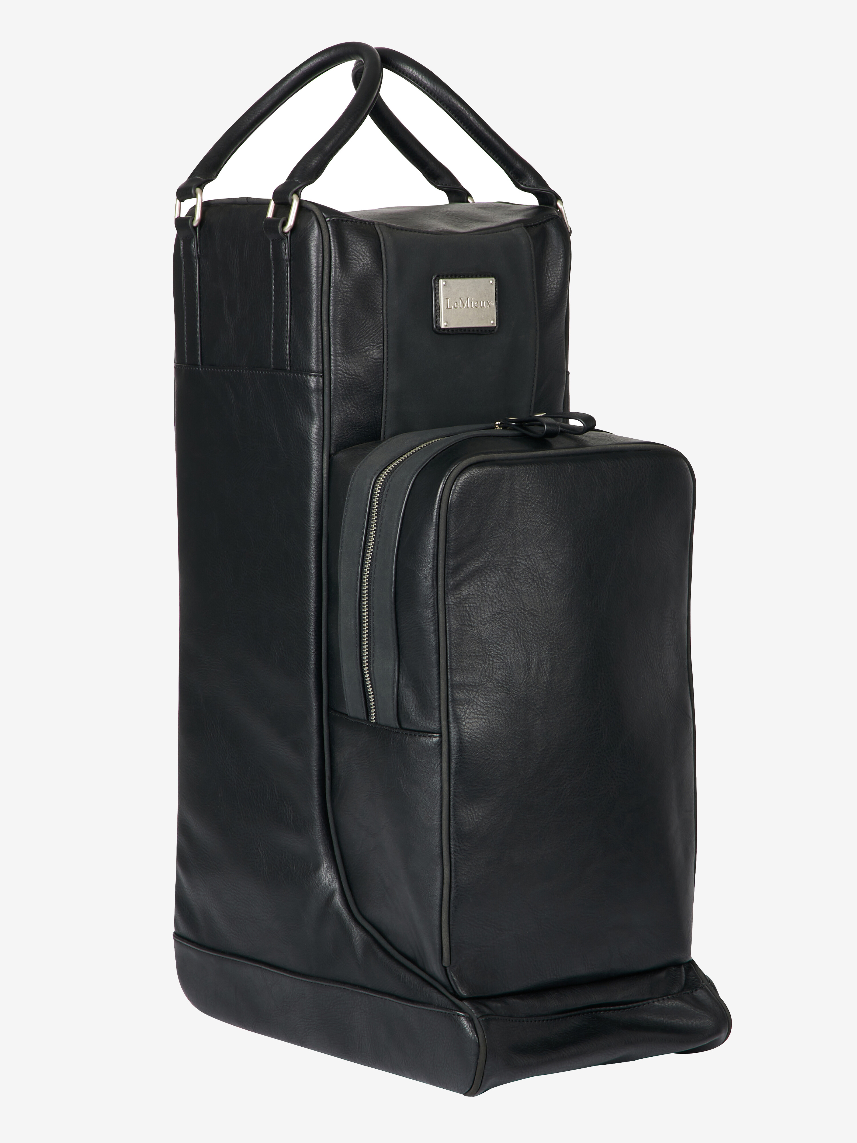 PU Leather Boot Bag Black Horse