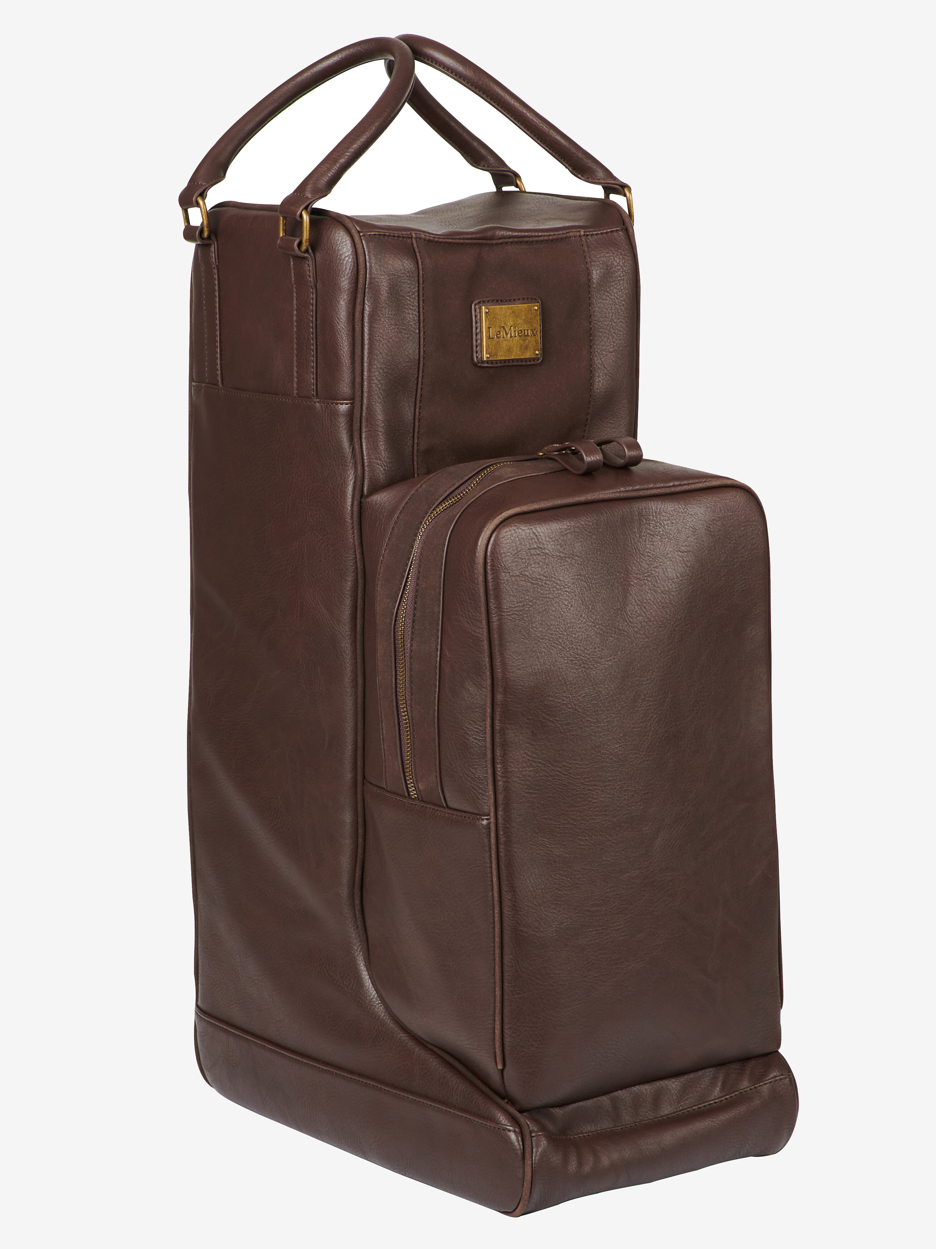 PU Leather Boot Bag Brown Horse