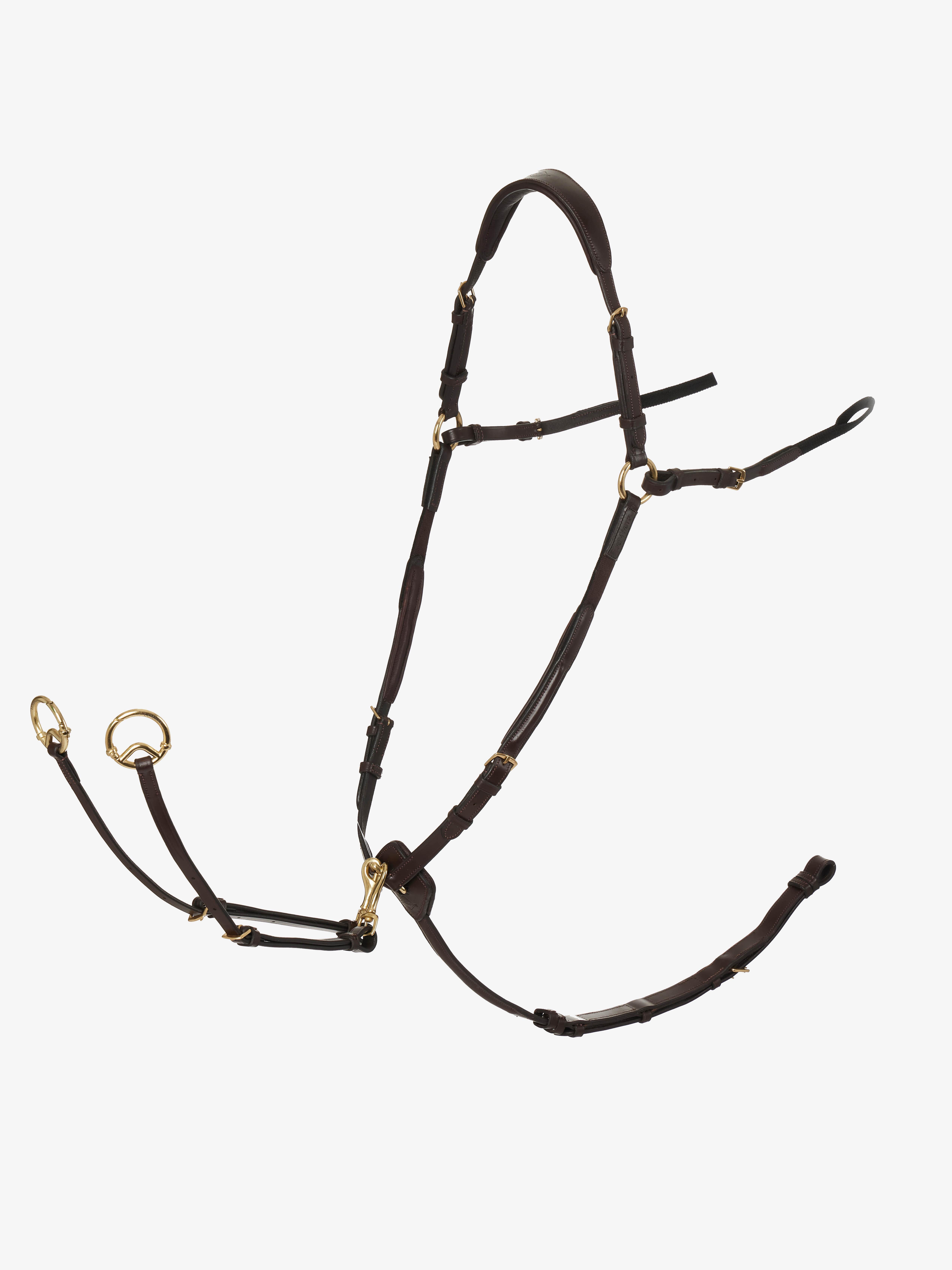 Breastplate (Girth Attachment) Havana/Brass Horse