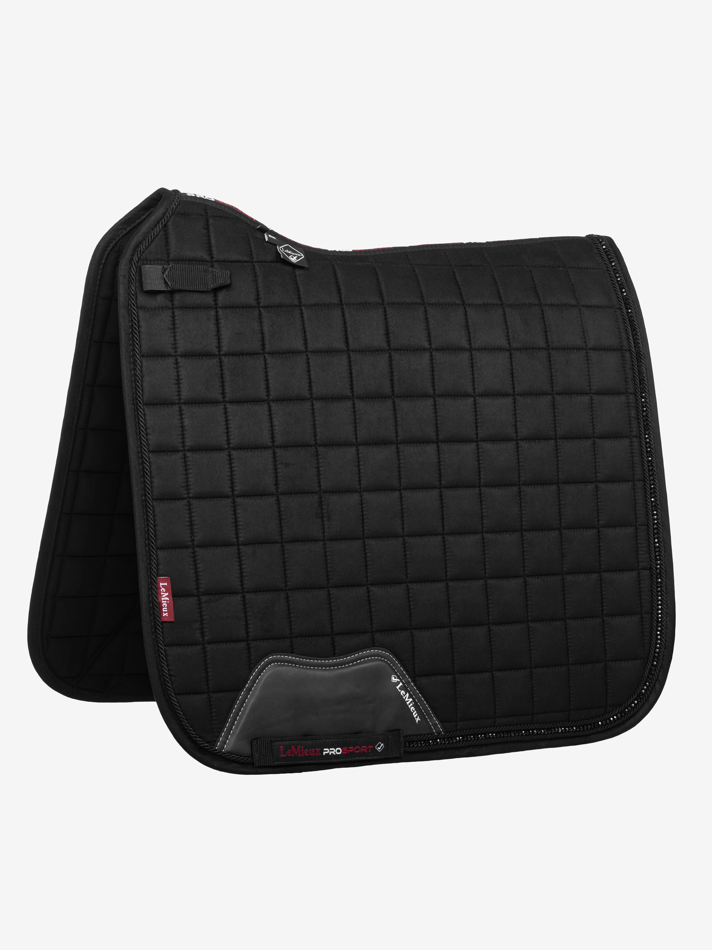 Diamante Dressage Square Black Spring Sale