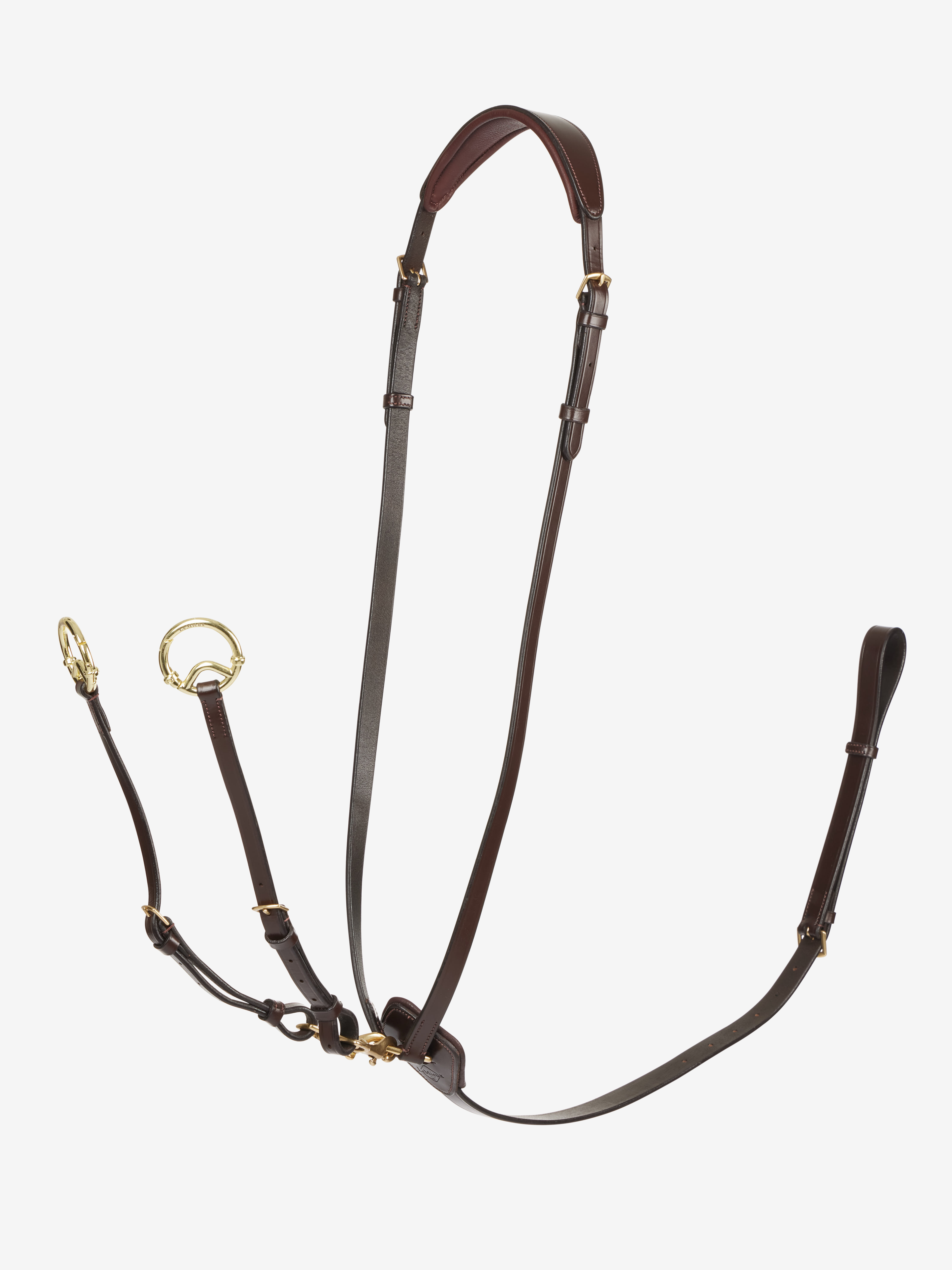 Kudos Running Martingale Havana/Brass Horse