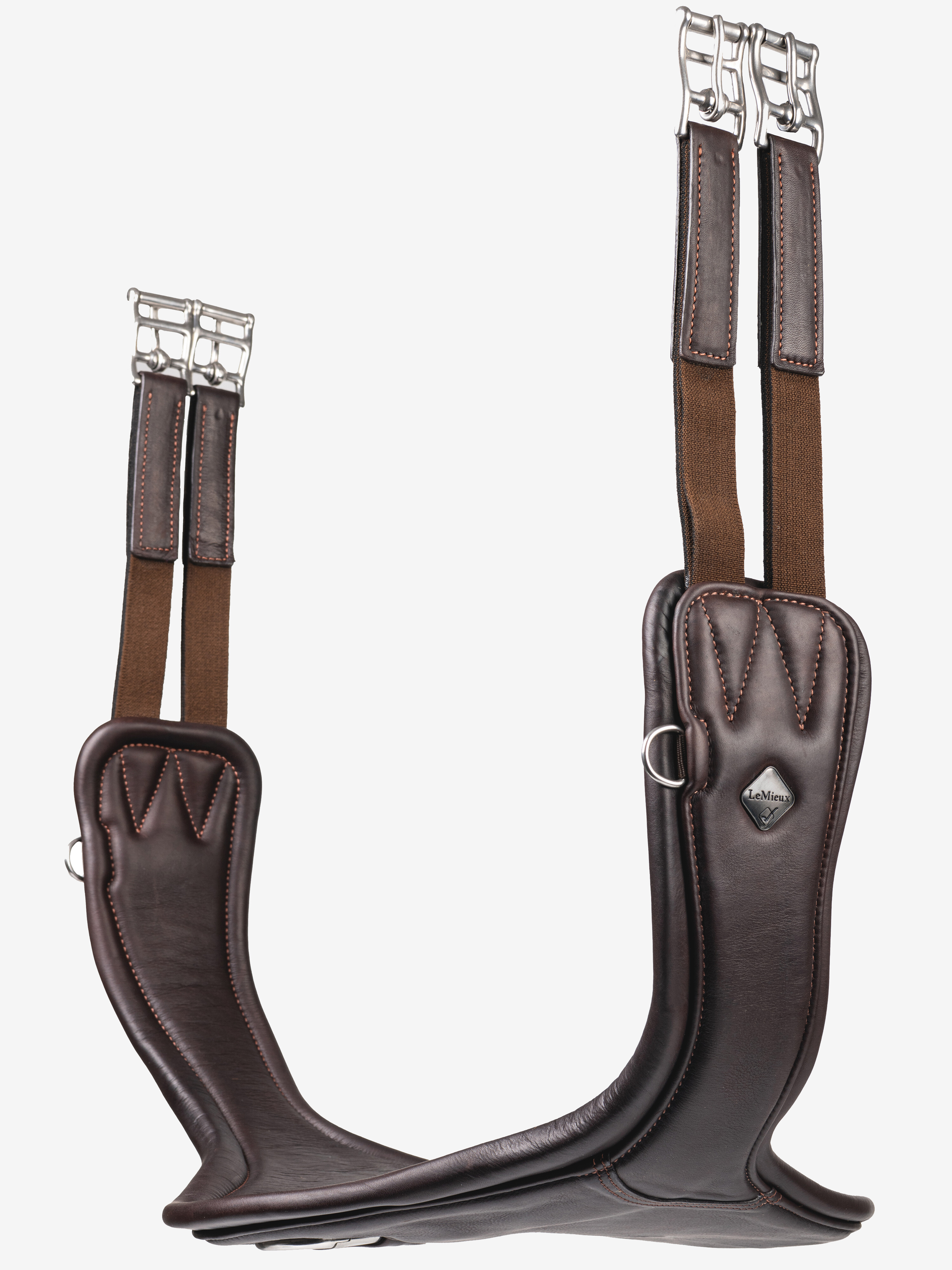 Gel-Tek Anatomic Long Stud Girth Brown Horse