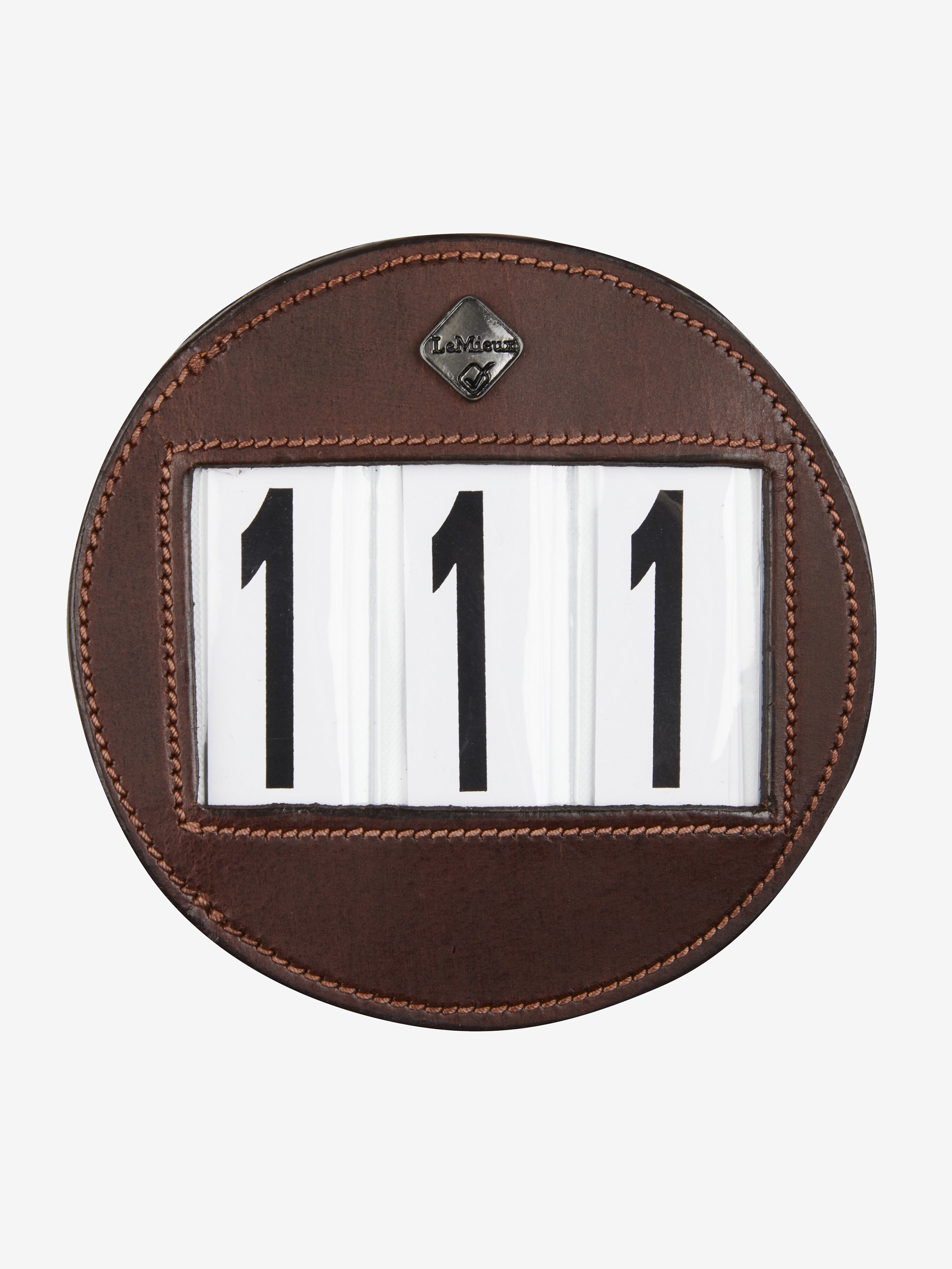 Bridle Number Holder Brown Horse