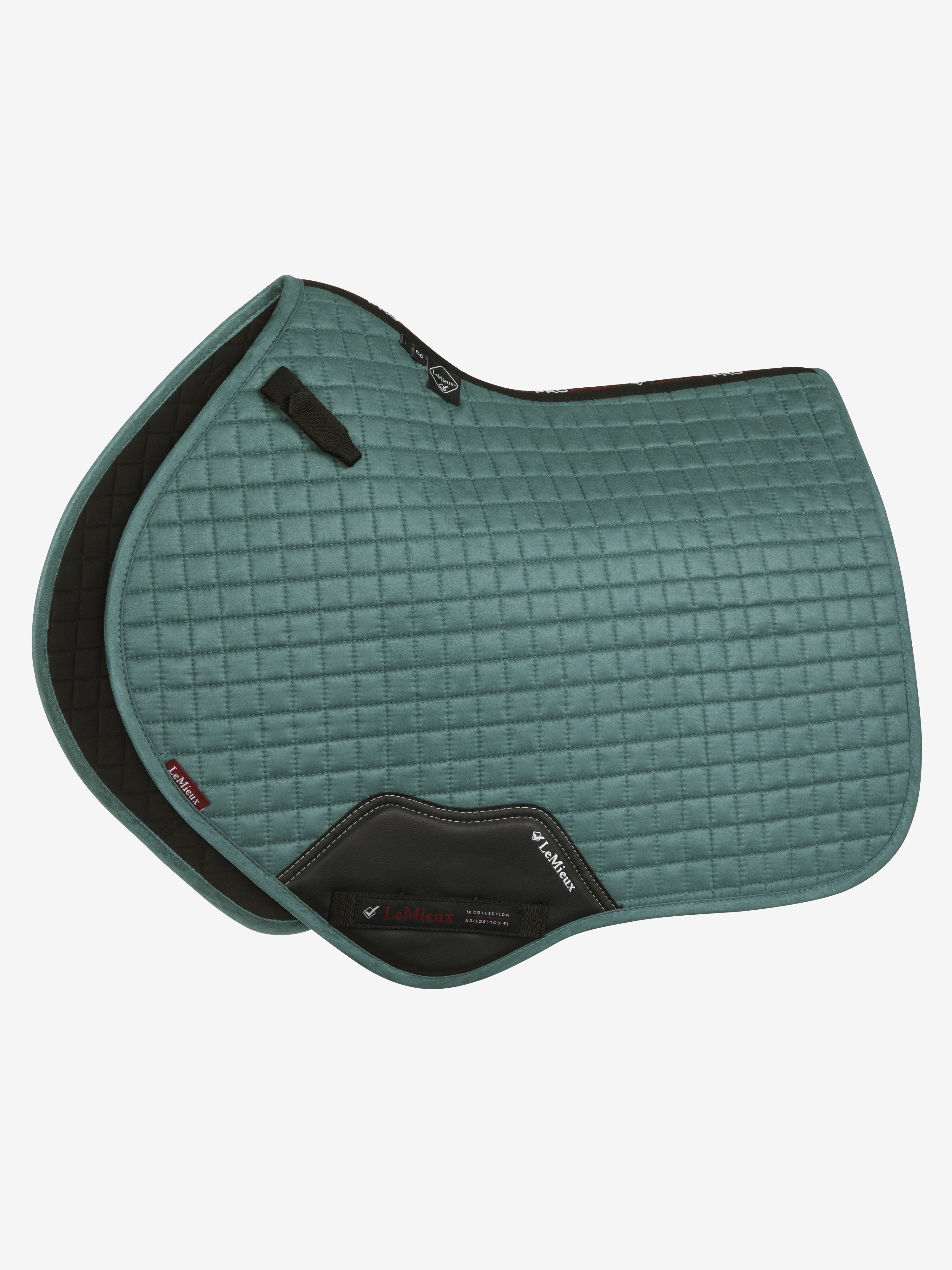 Suede Close Contact Square Sage Saddle Pads