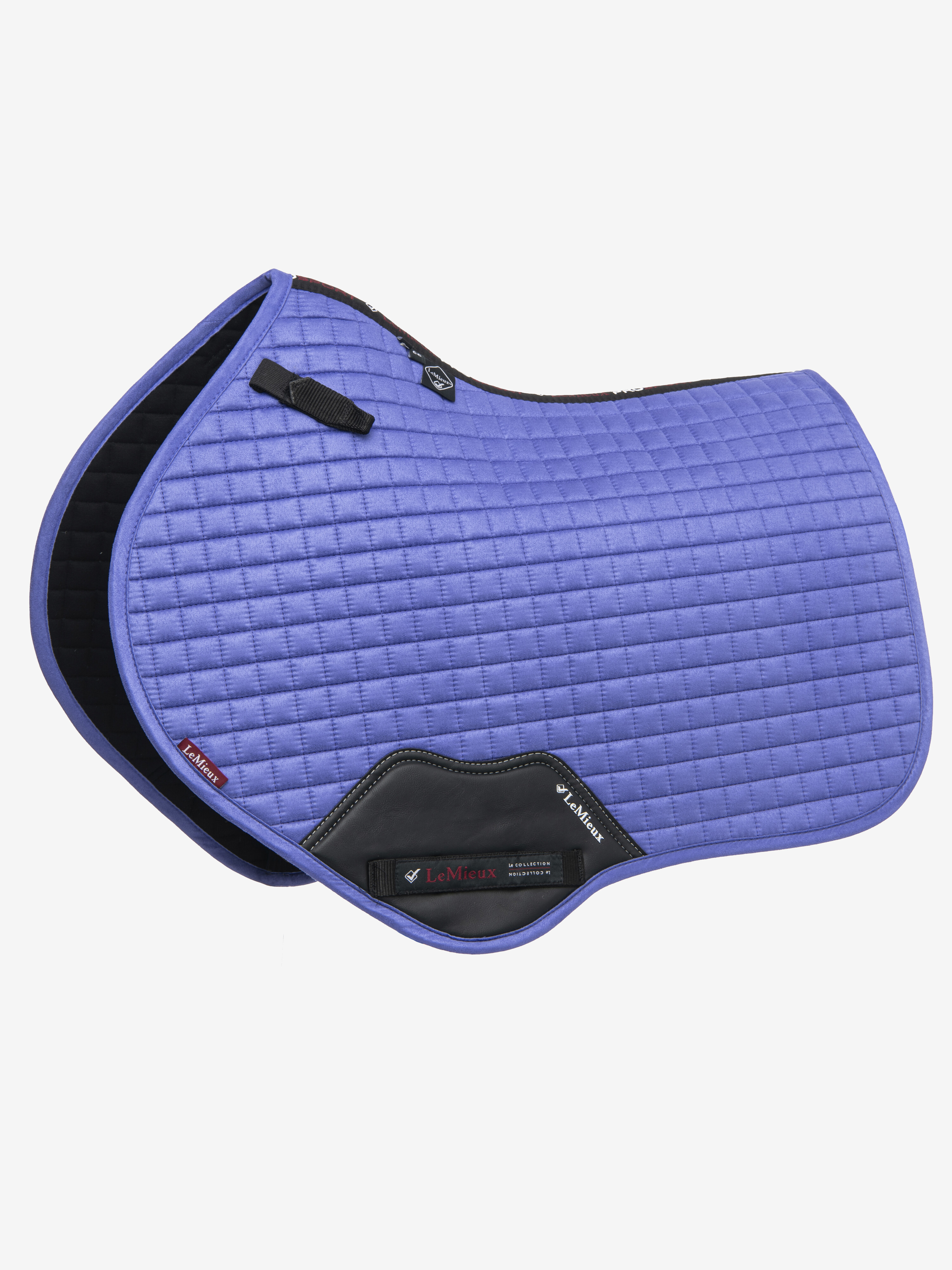 Suede Close Contact Square Bluebell Saddle Pads